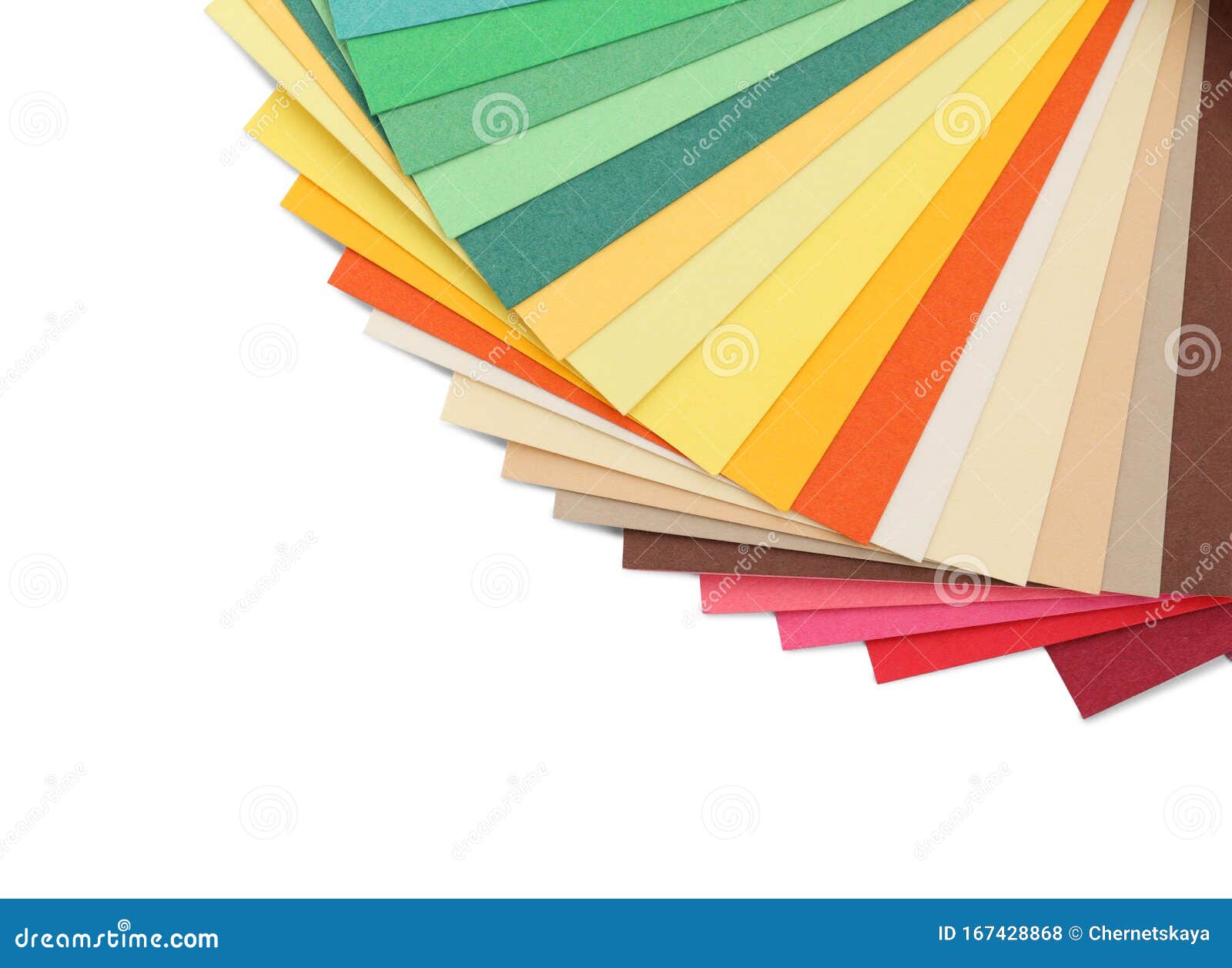 Color Palette Samples Isolated on White Stock Photo - Image of variety ...