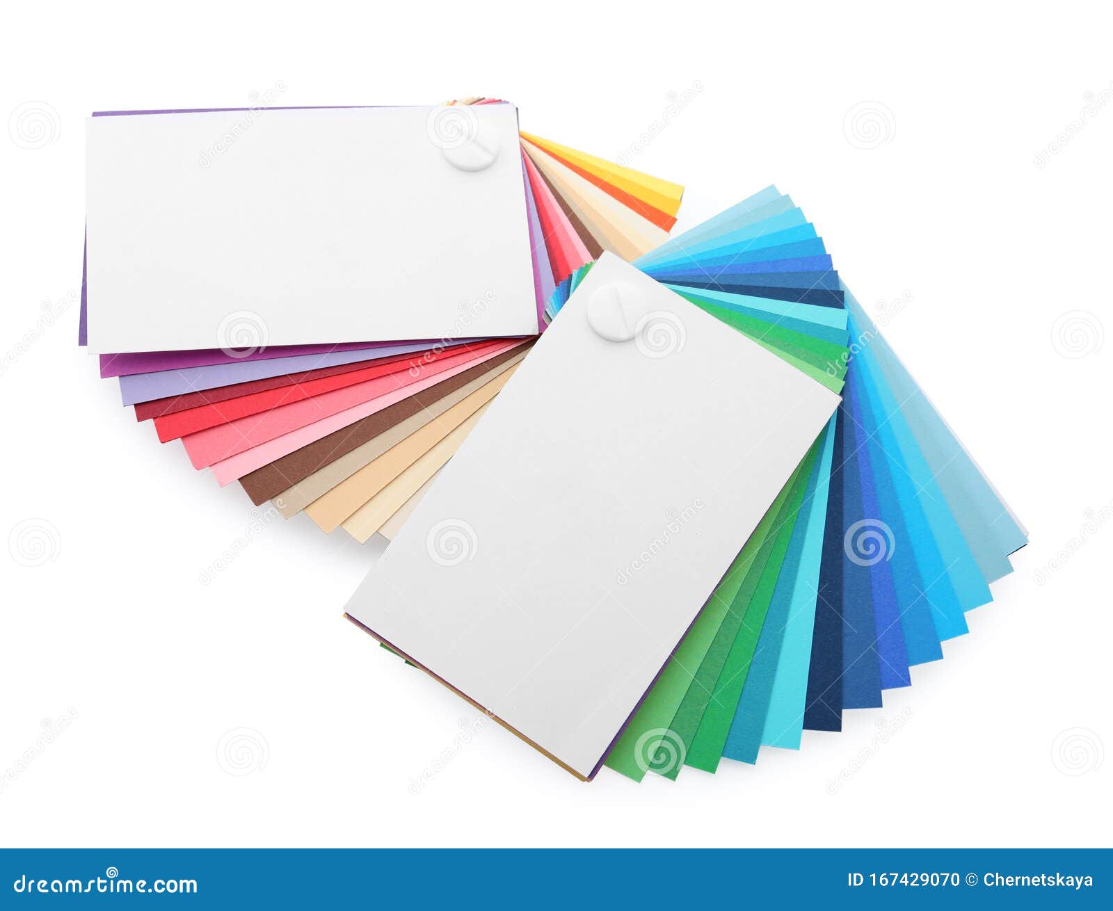 Color Palette Samples Isolated on White Stock Photo - Image of ...