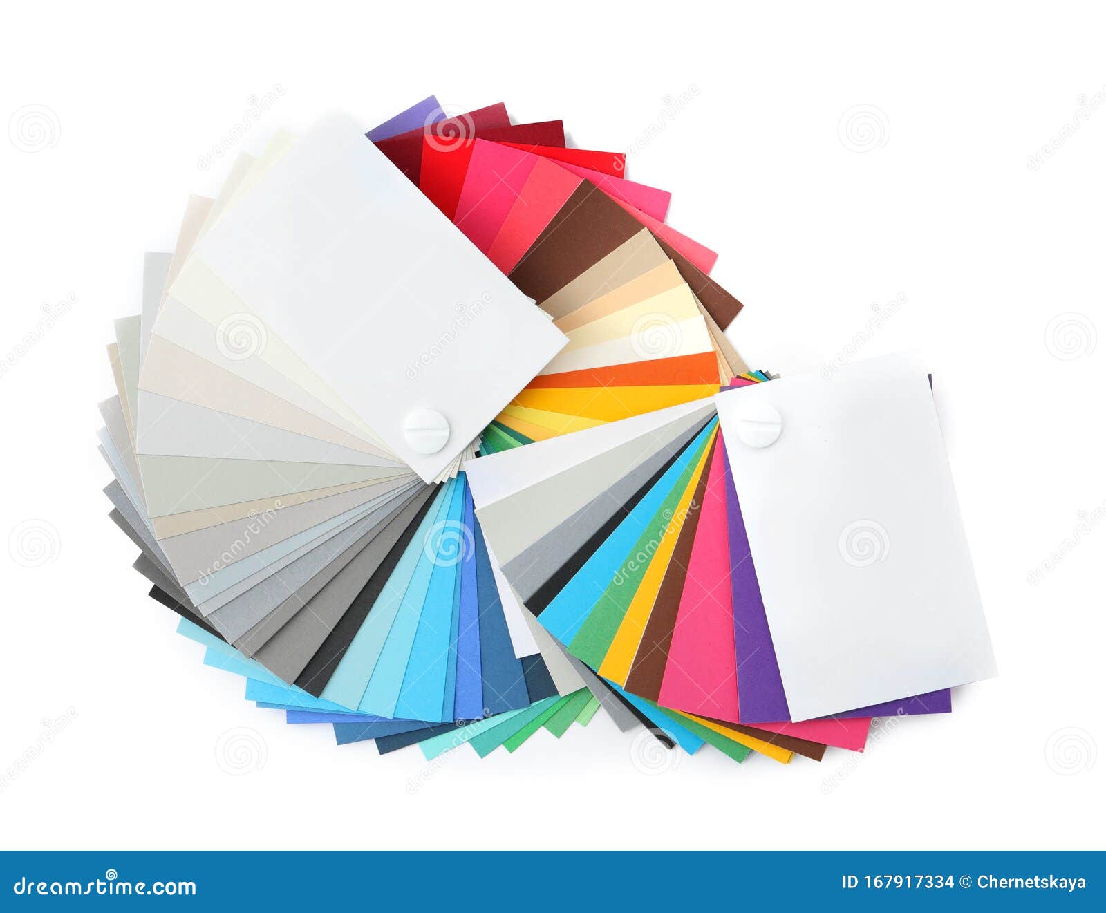 Color Palette Samples Isolated on White Stock Photo - Image of abstract ...