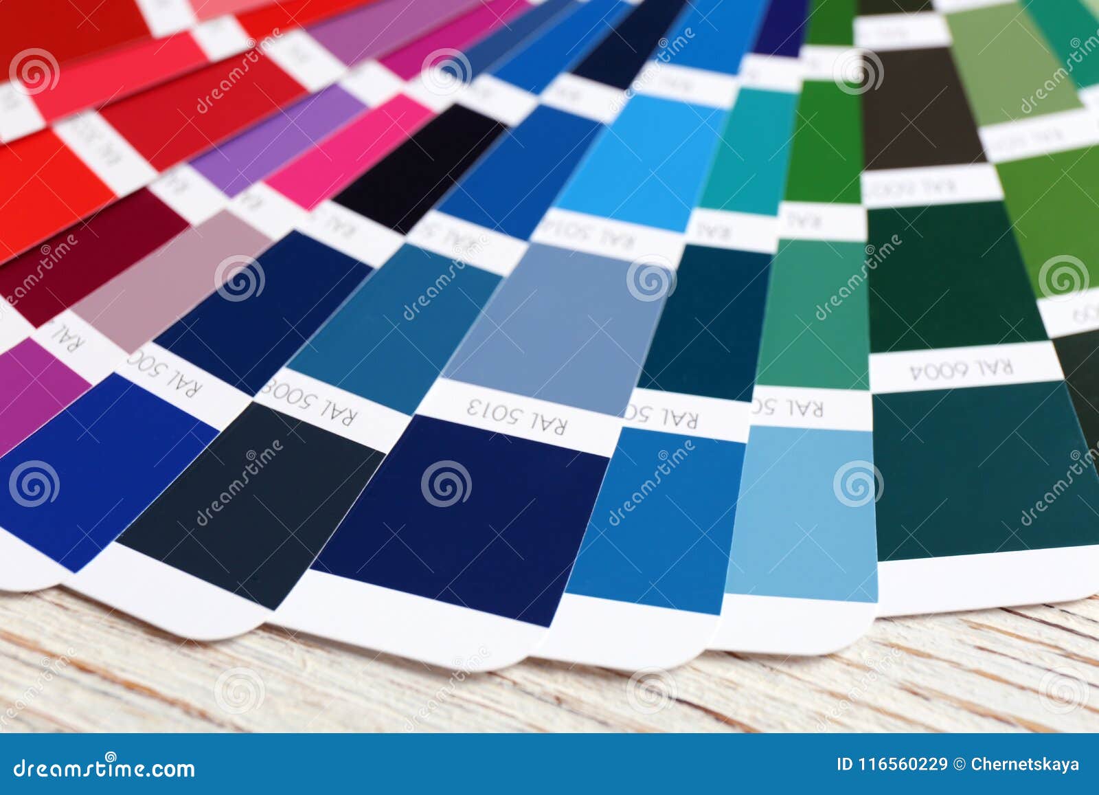 Color Palette Samples on Table Editorial Stock Image - Image of rainbow ...