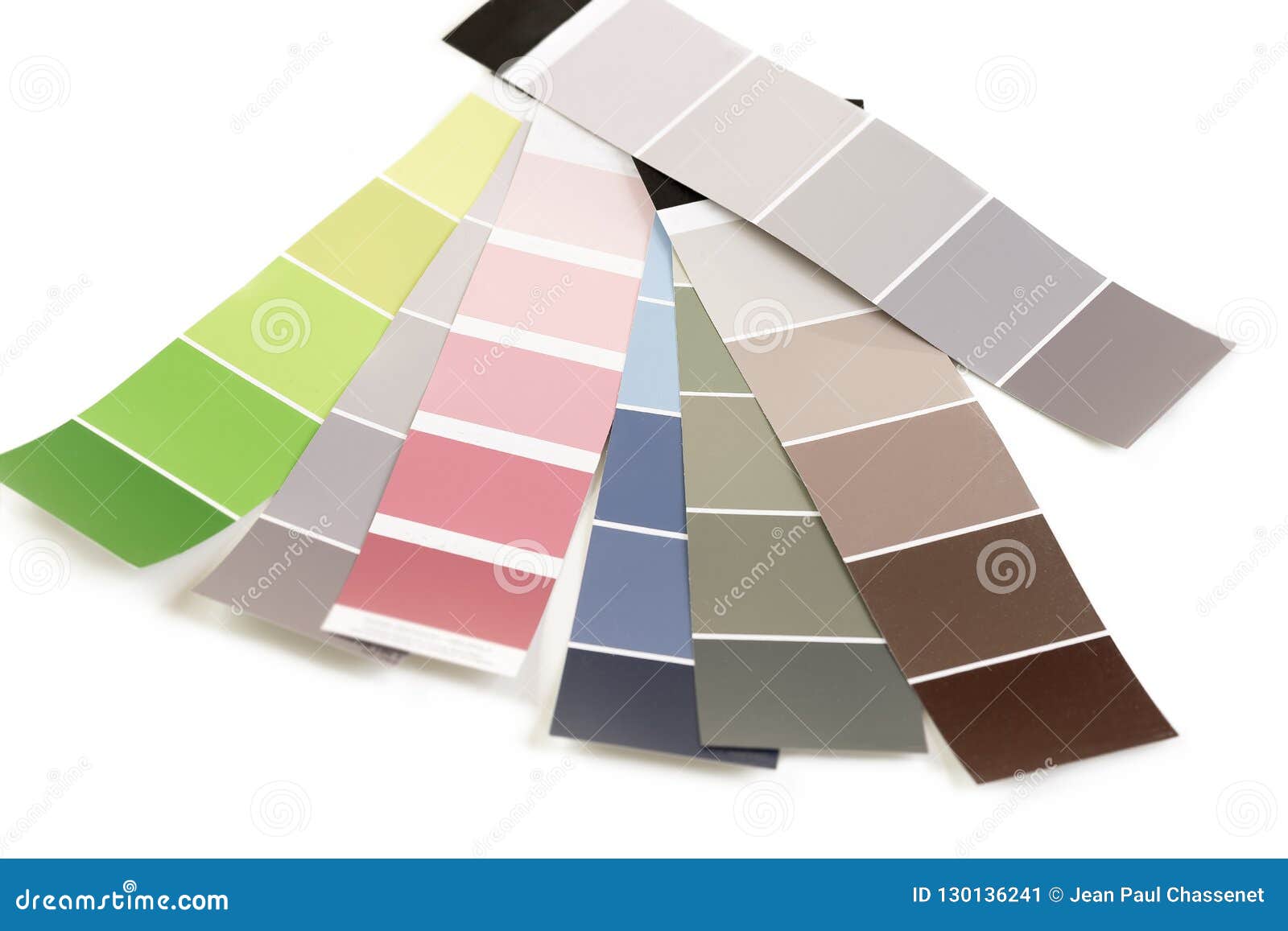 Color Palette, Samples Of Various Paint Catalog For Tinting Royalty ...