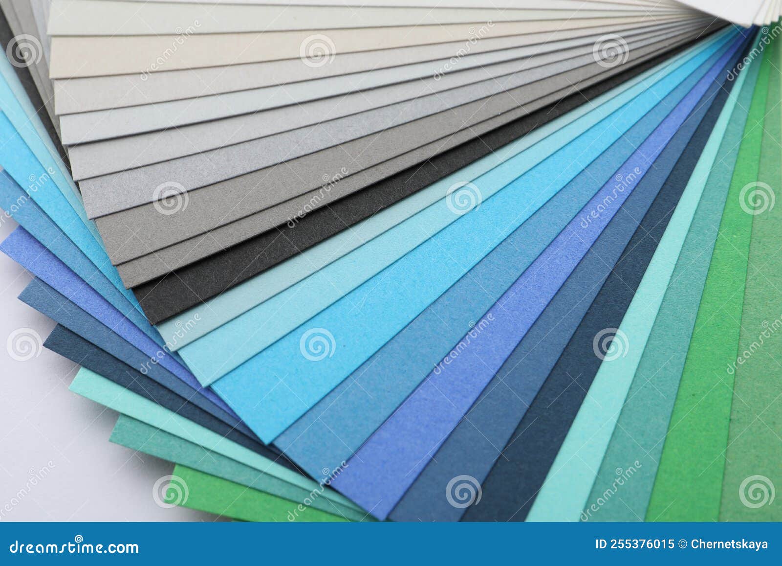 Color Palette Samples on White Background, Closeup Stock Image - Image ...