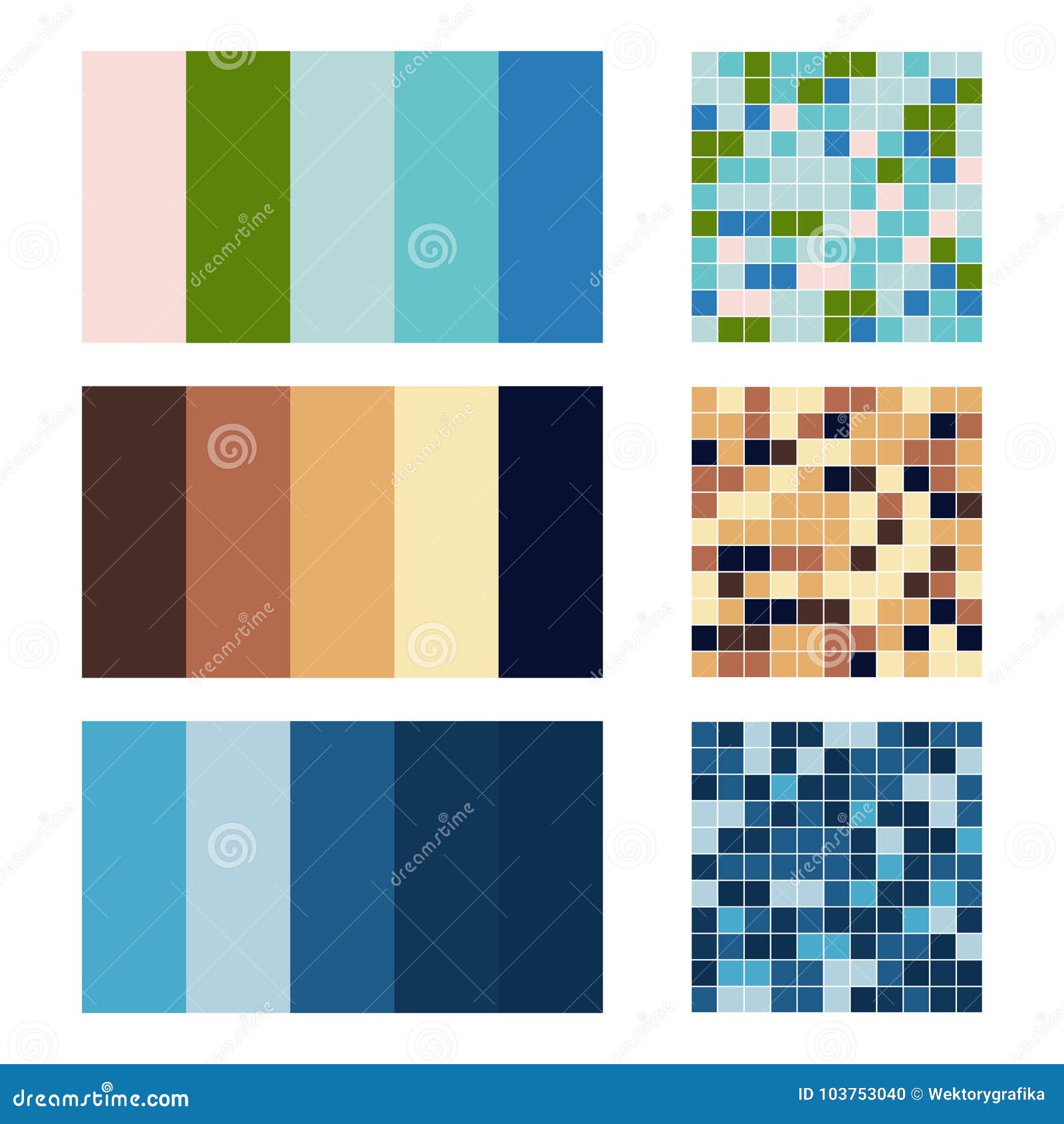 Color Palette Set Background. Harmony Color Combos Spectrum Stock ...