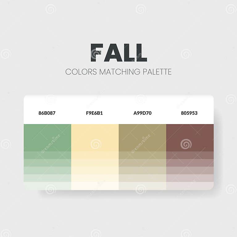 Fall Color Palette or Color Schemes are Trends Combinations and Palette ...