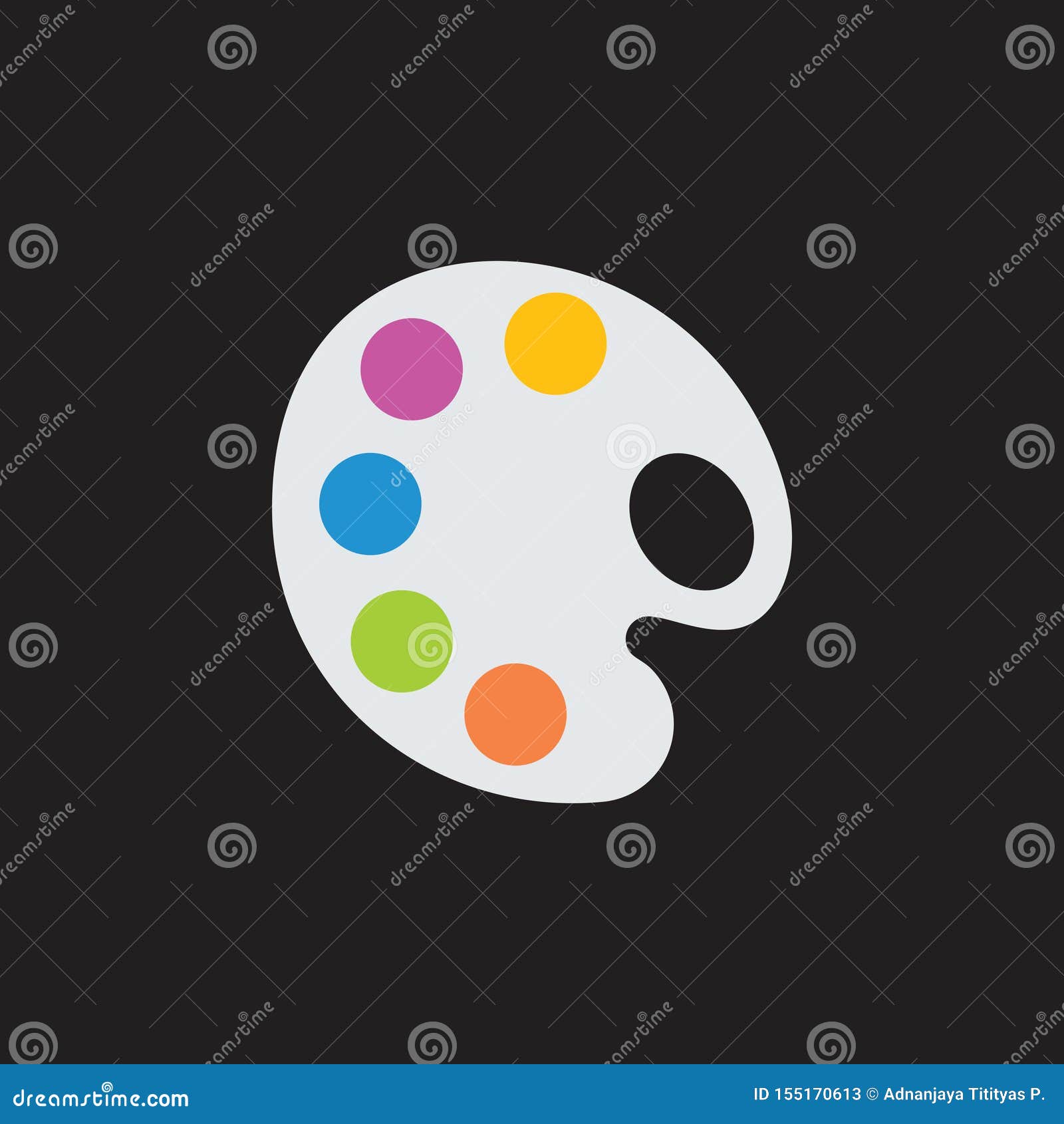 Color Palette Symbol Vector Stock Vector - Illustration of design ...
