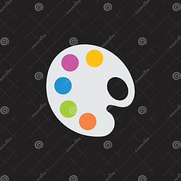 Color Palette Symbol Vector Stock Vector - Illustration of design ...