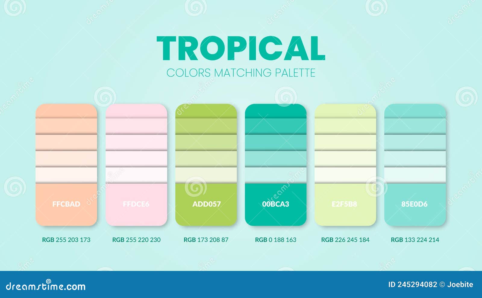 Tropical Color Palette or Color Schemes are Trends Combinations and ...