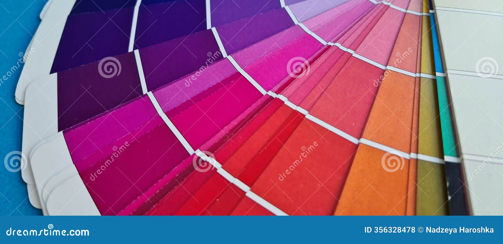 Color Palette with Various Samples. Paint Selection Catalog Stock Photo ...