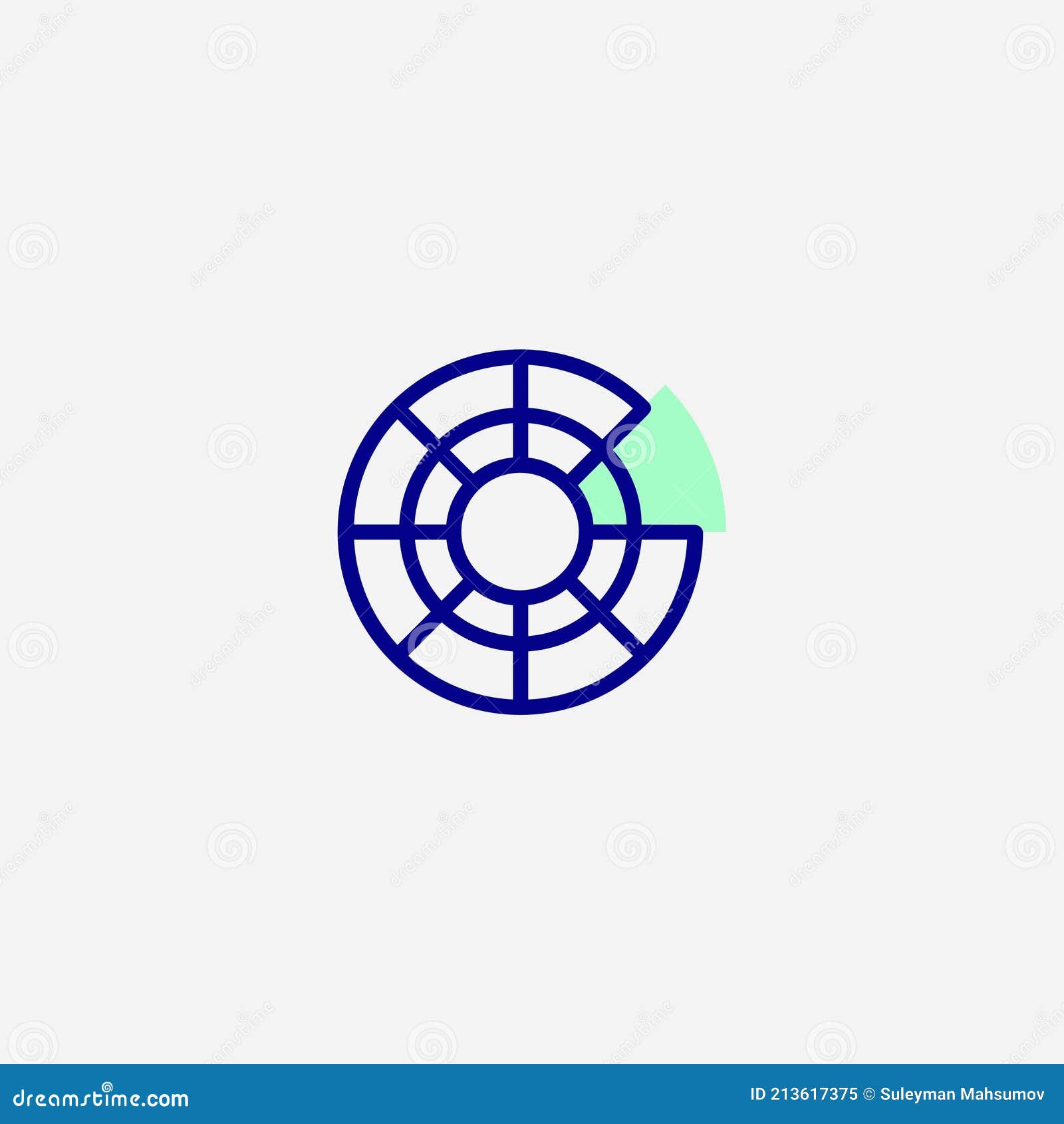 Color Palette Vector Icon Sign Symbol Stock Vector - Illustration of ...