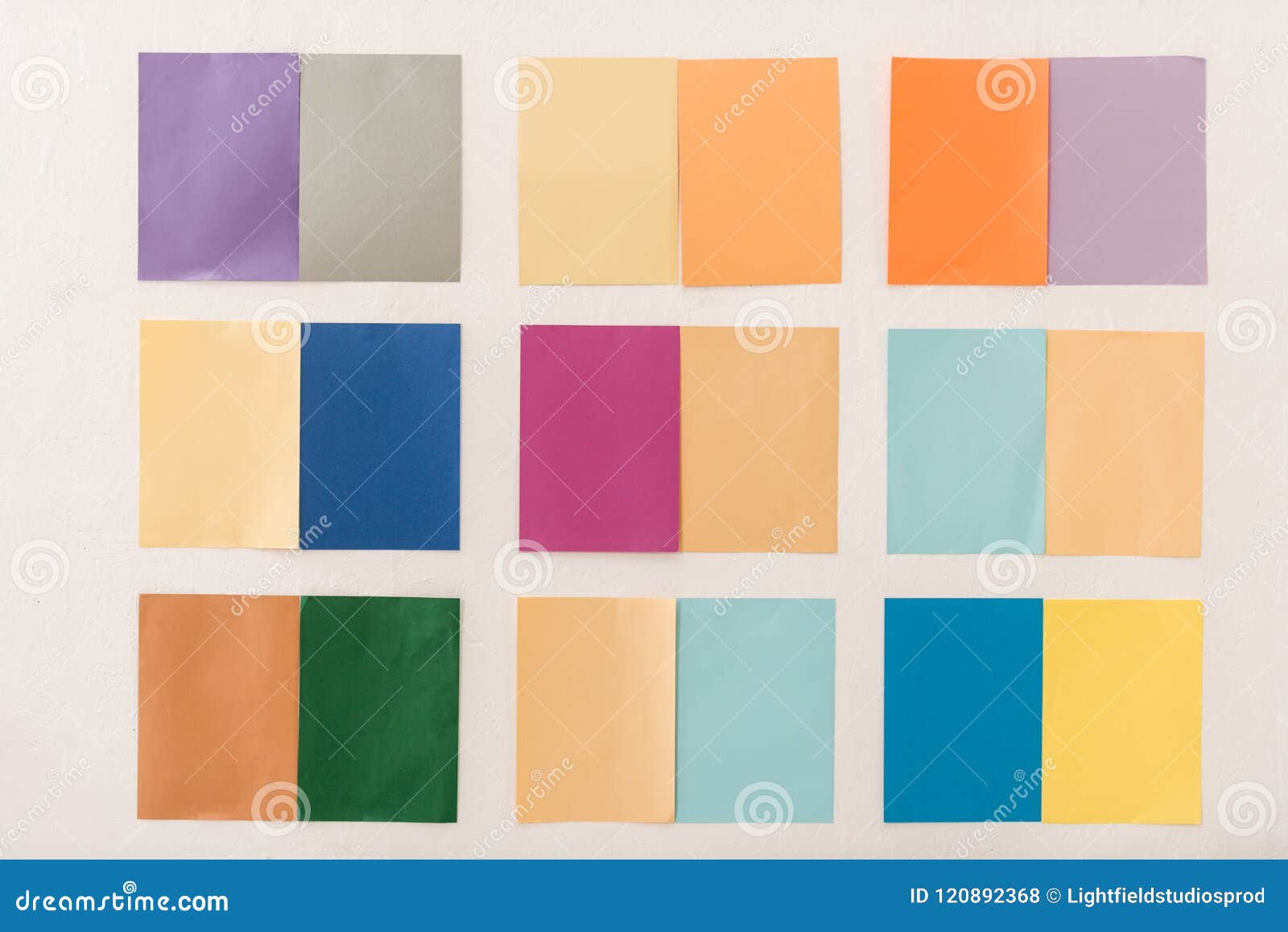 Color palette on wall stock photo. Image of modern, palette - 120892368