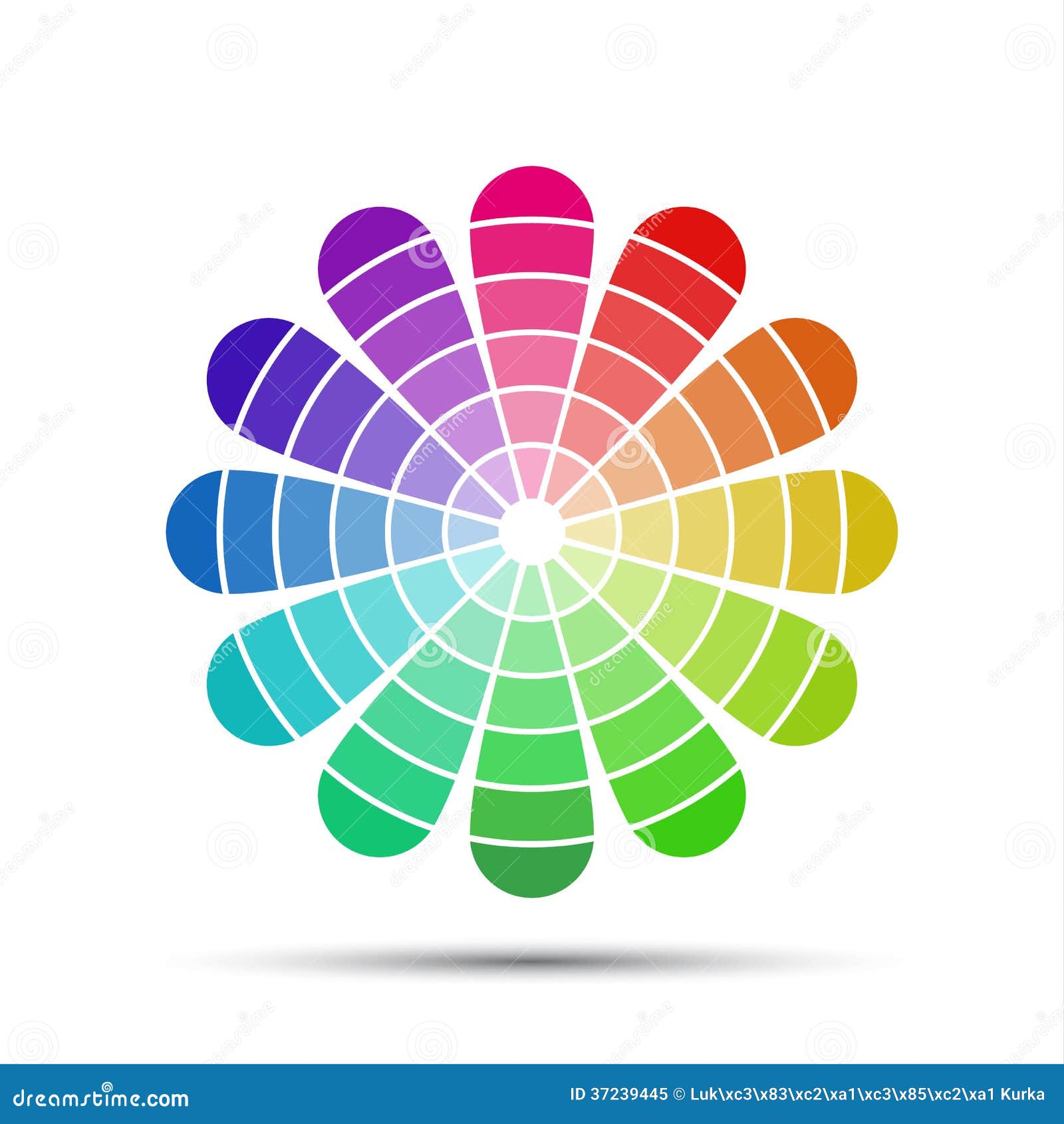 Color Palette on White Background Stock Vector - Illustration of chart ...