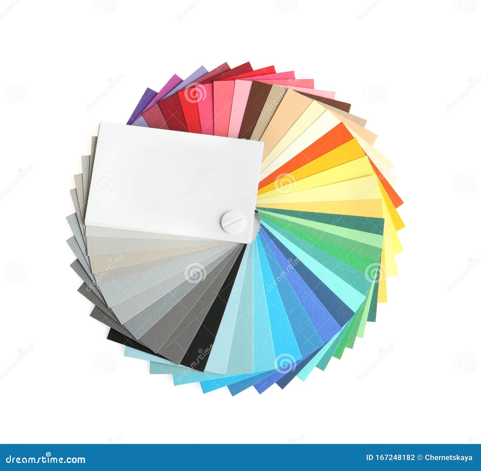 Color Palette on White, Top View Stock Photo - Image of rainbow, choice ...