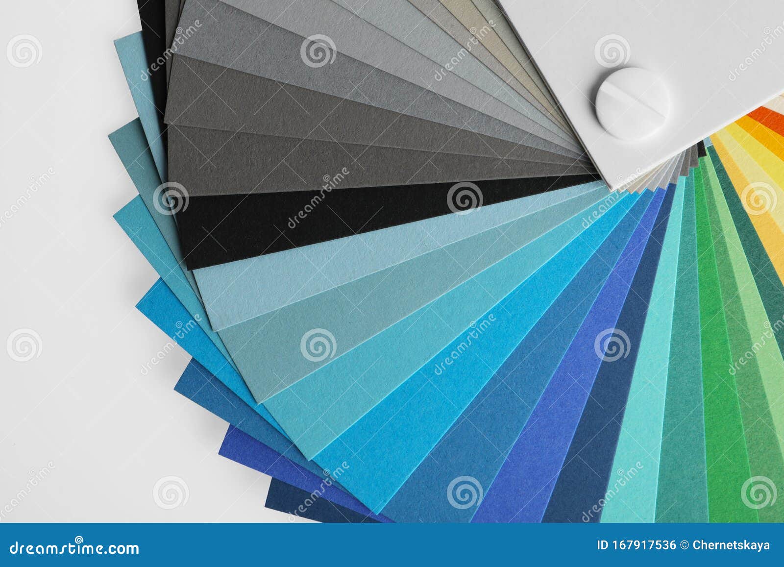 Color Palette on White Background Stock Photo - Image of multicolored ...