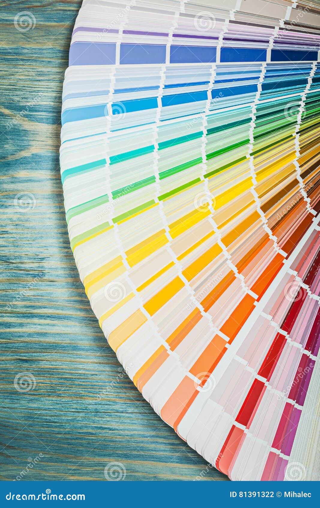 Color Palette on Wooden Board Construction Concept Stock Photo - Image ...
