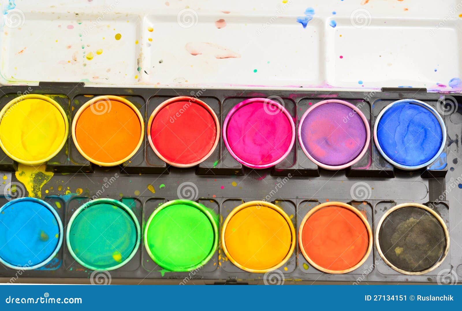 Color pallet stock image. Image of grey, hobby, pallet - 27134151