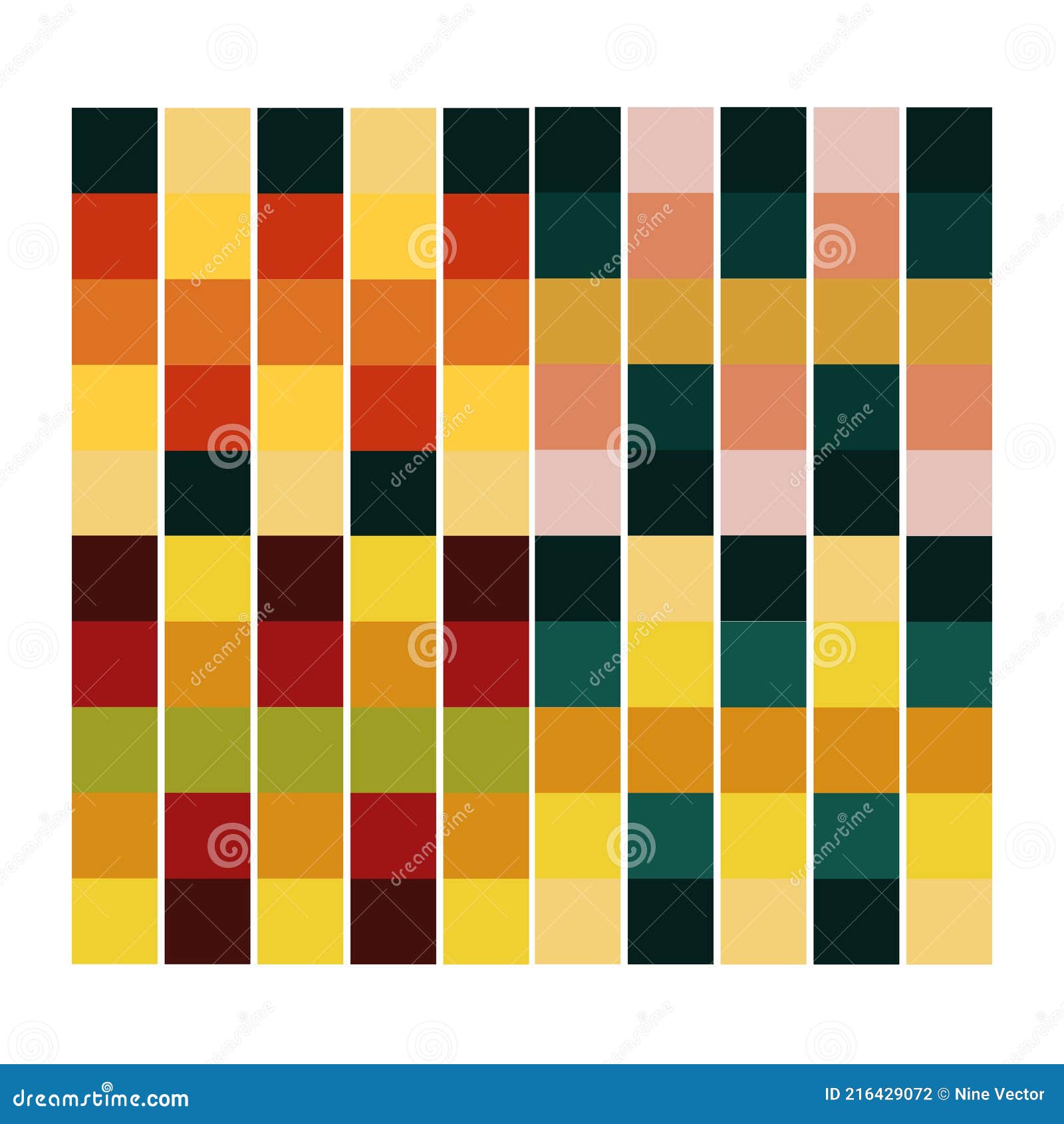 Color Pallet Decorative Pattern Background Stock Vector - Illustration ...