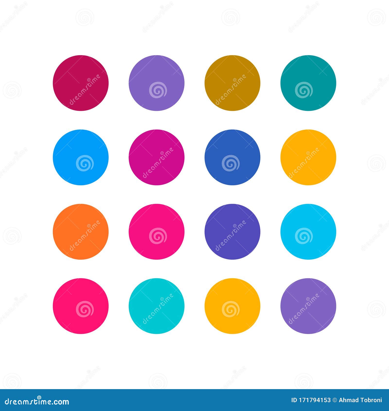 Color Pallet Gradient Vector Template Design Illustration Stock Vector ...