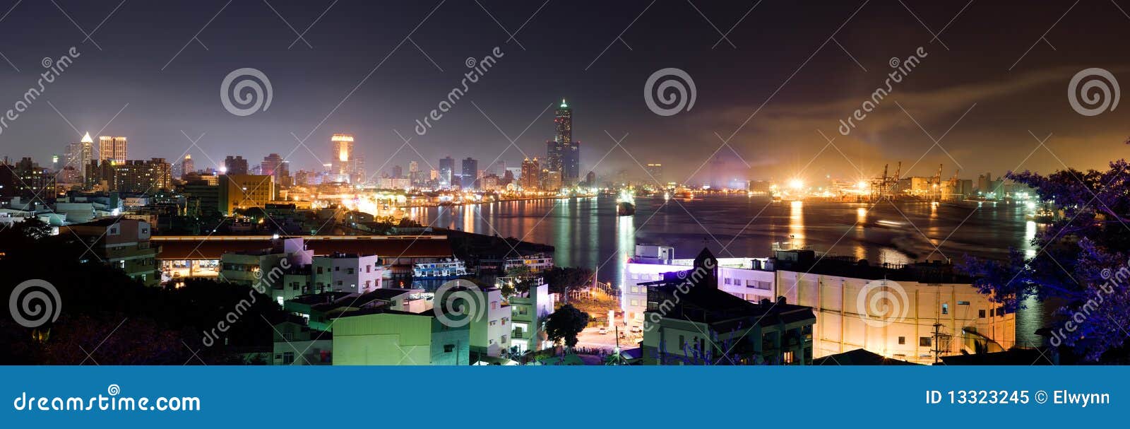 Color panoramic cityscape stock image. Image of impressive - 13323245