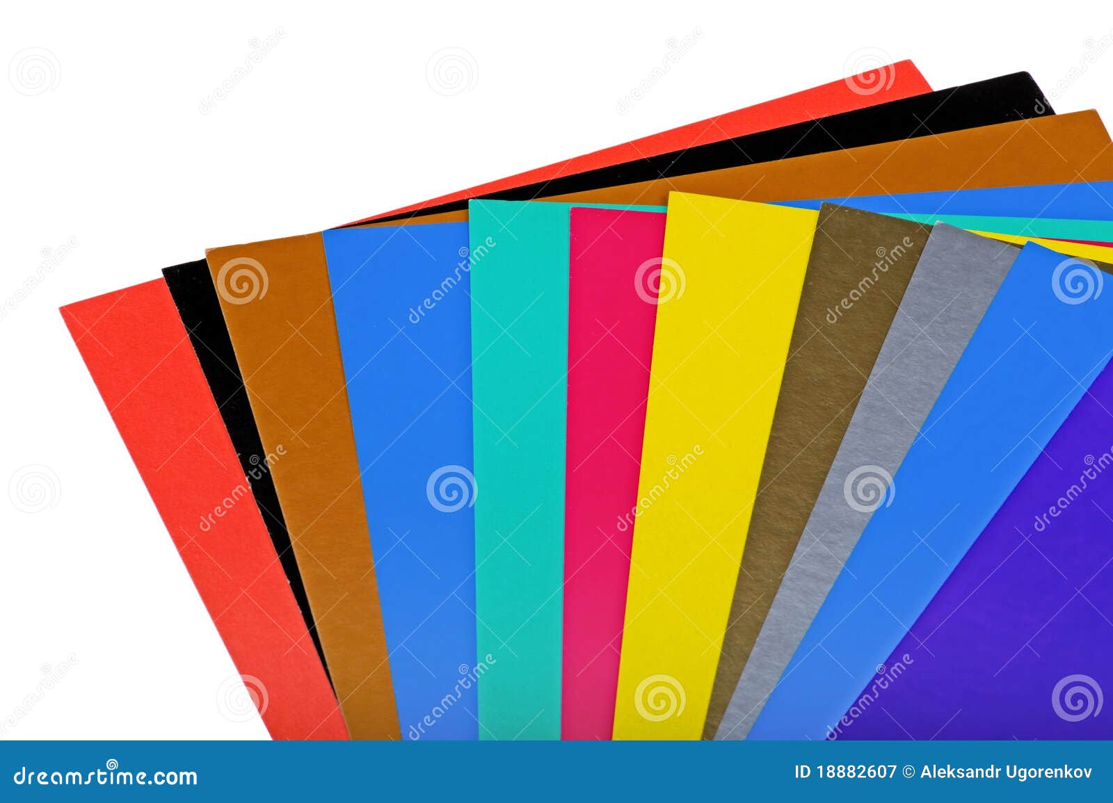 Color paper stock image. Image of school, multicolor - 18882607