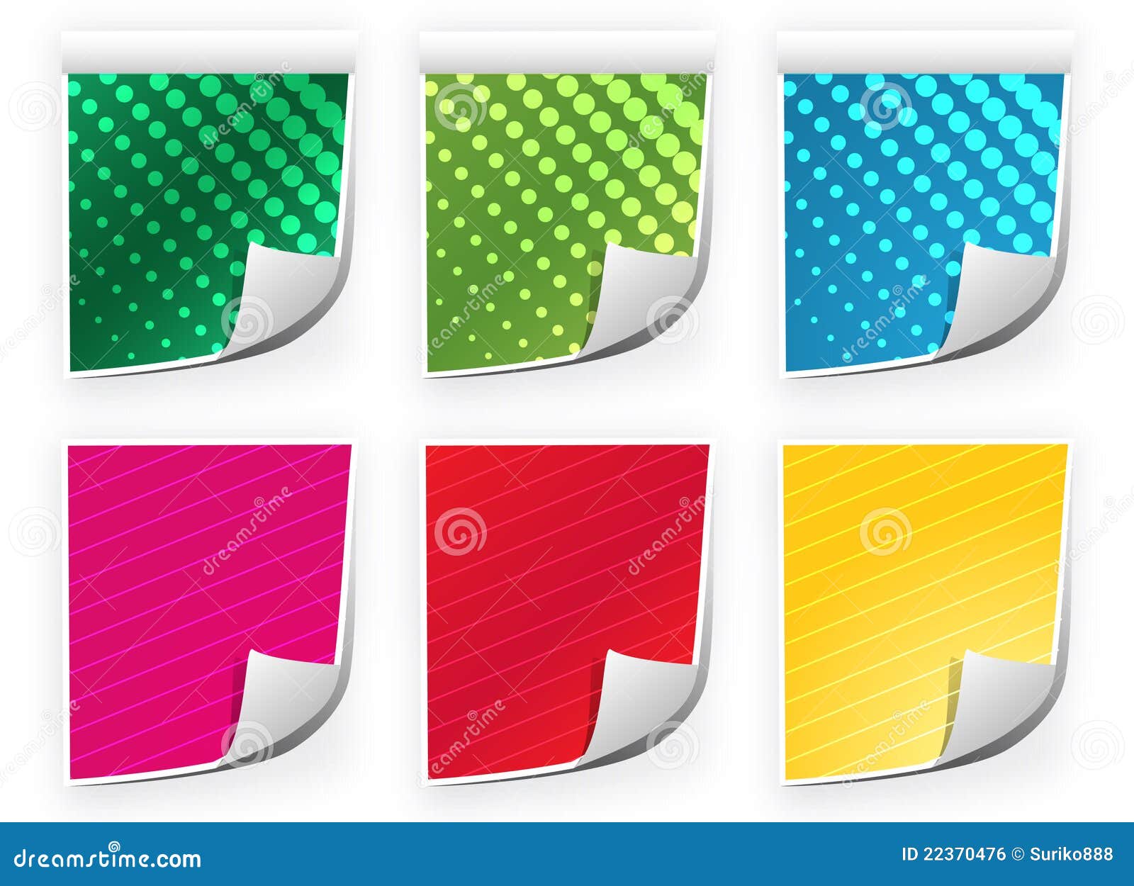 Color paper stock vector. Illustration of rectangle, decorative - 22370476