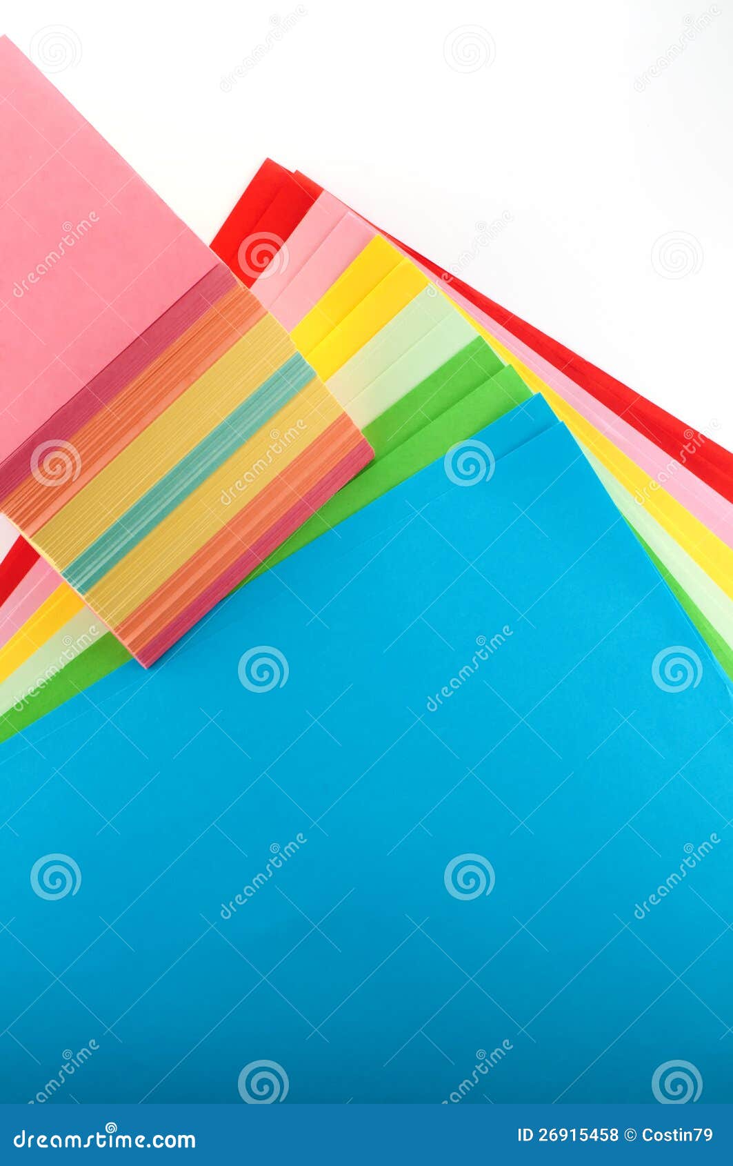 Color Paper stock photo. Image of school, sheets, stack - 26915458