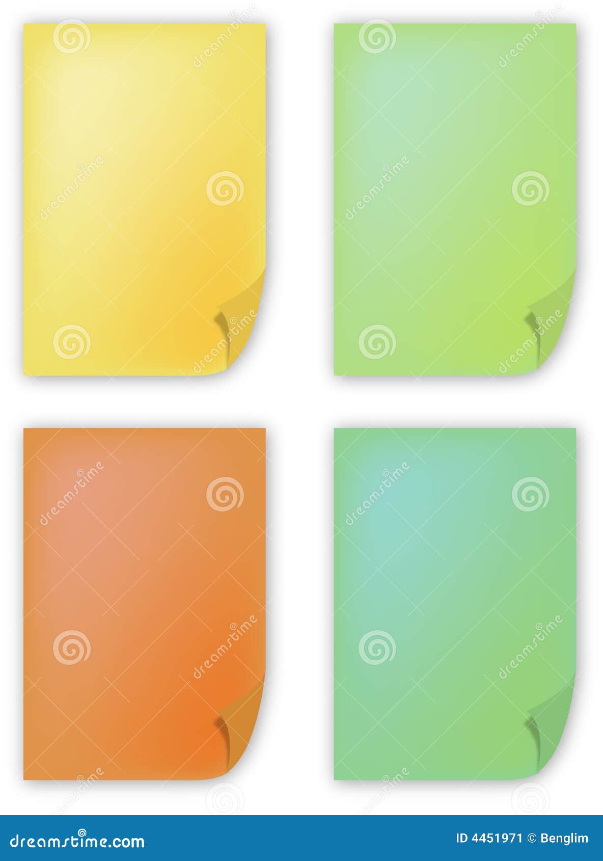 Color Paper stock vector. Illustration of post, notes - 4451971
