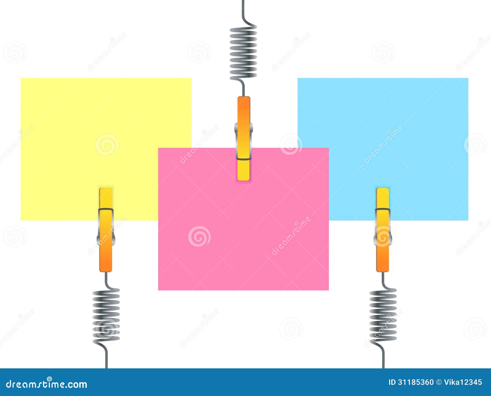 Color paper stock vector. Illustration of clothespeg - 31185360