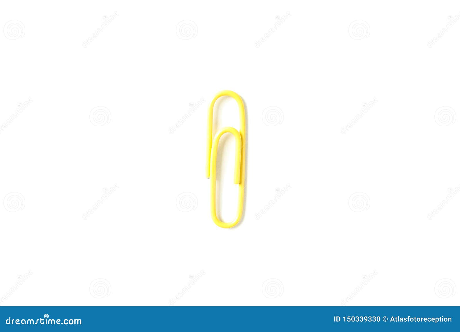 Color Paper Clip Isolated on White Background Stock Photo - Image of ...