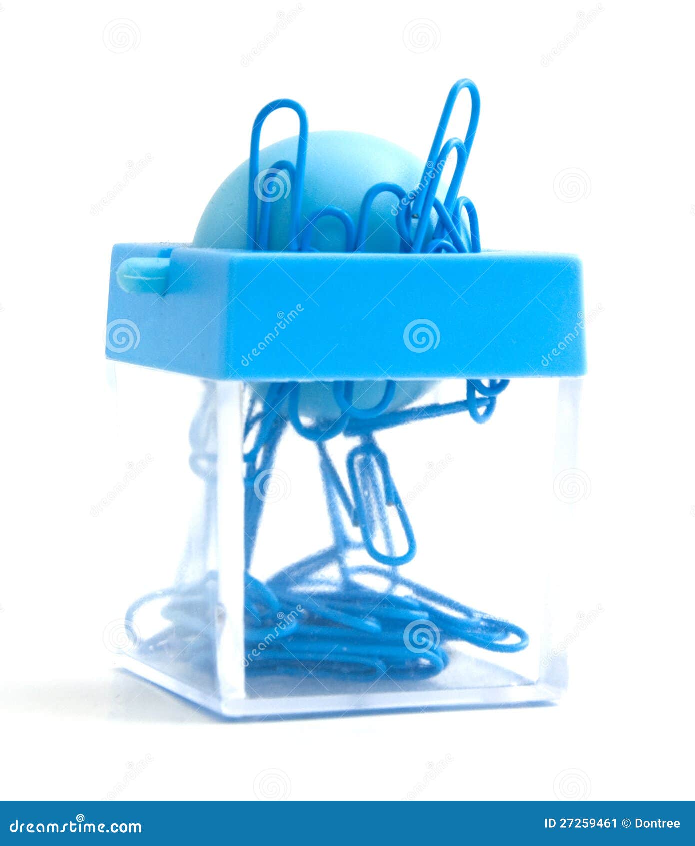Color paper clips in box stock image. Image of orange - 27259461