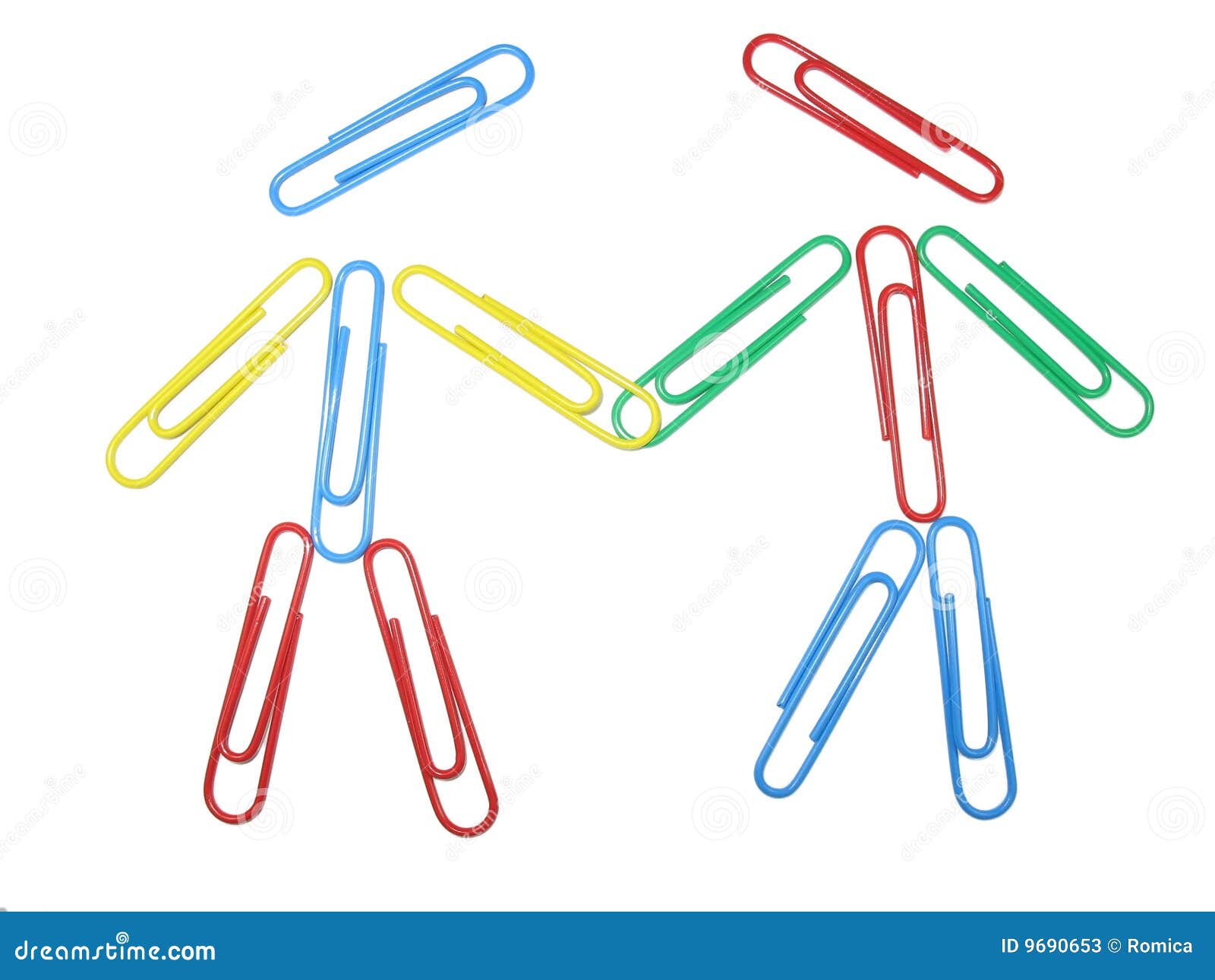 Color Paper Clips Compozition People Concept Stock Image - Image of ...