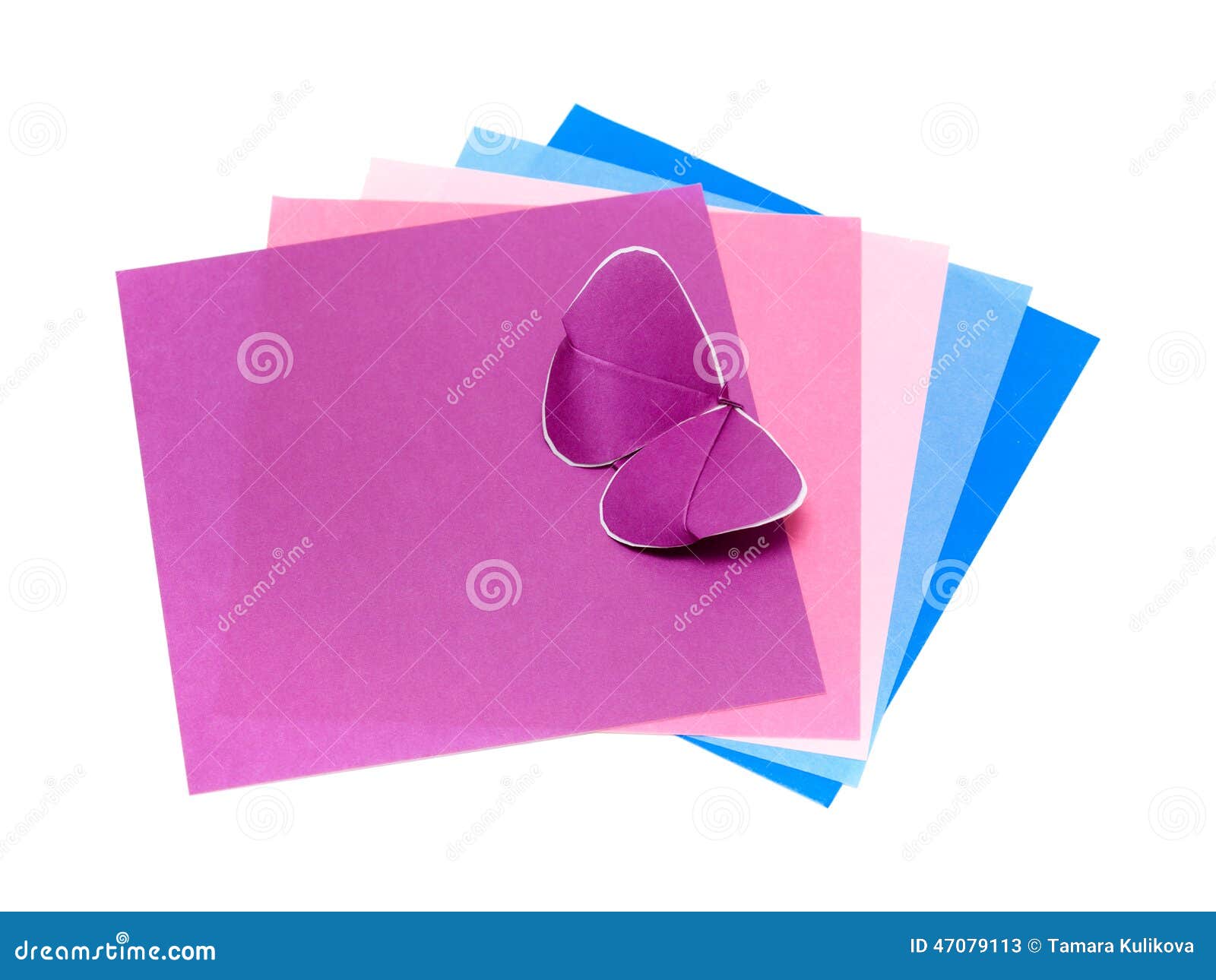 Color paper stock image. Image of floded, colorful, papercraft - 47079113