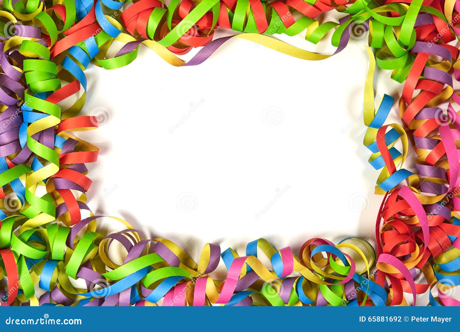 Color paper ribbon frame stock illustration. Illustration of ...
