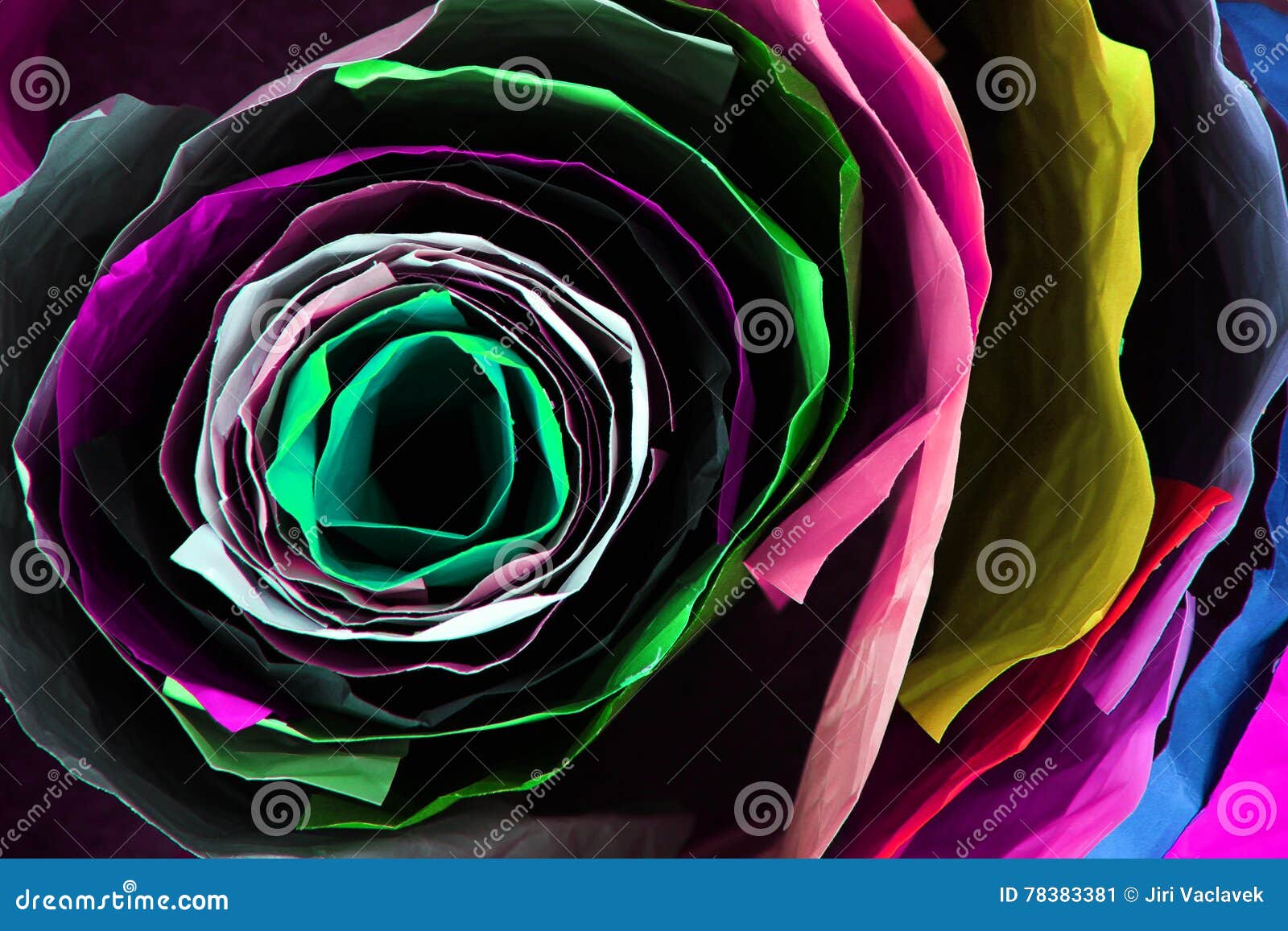 Color Paper Roll Background Stock Image - Image of elliptical, spectrum ...