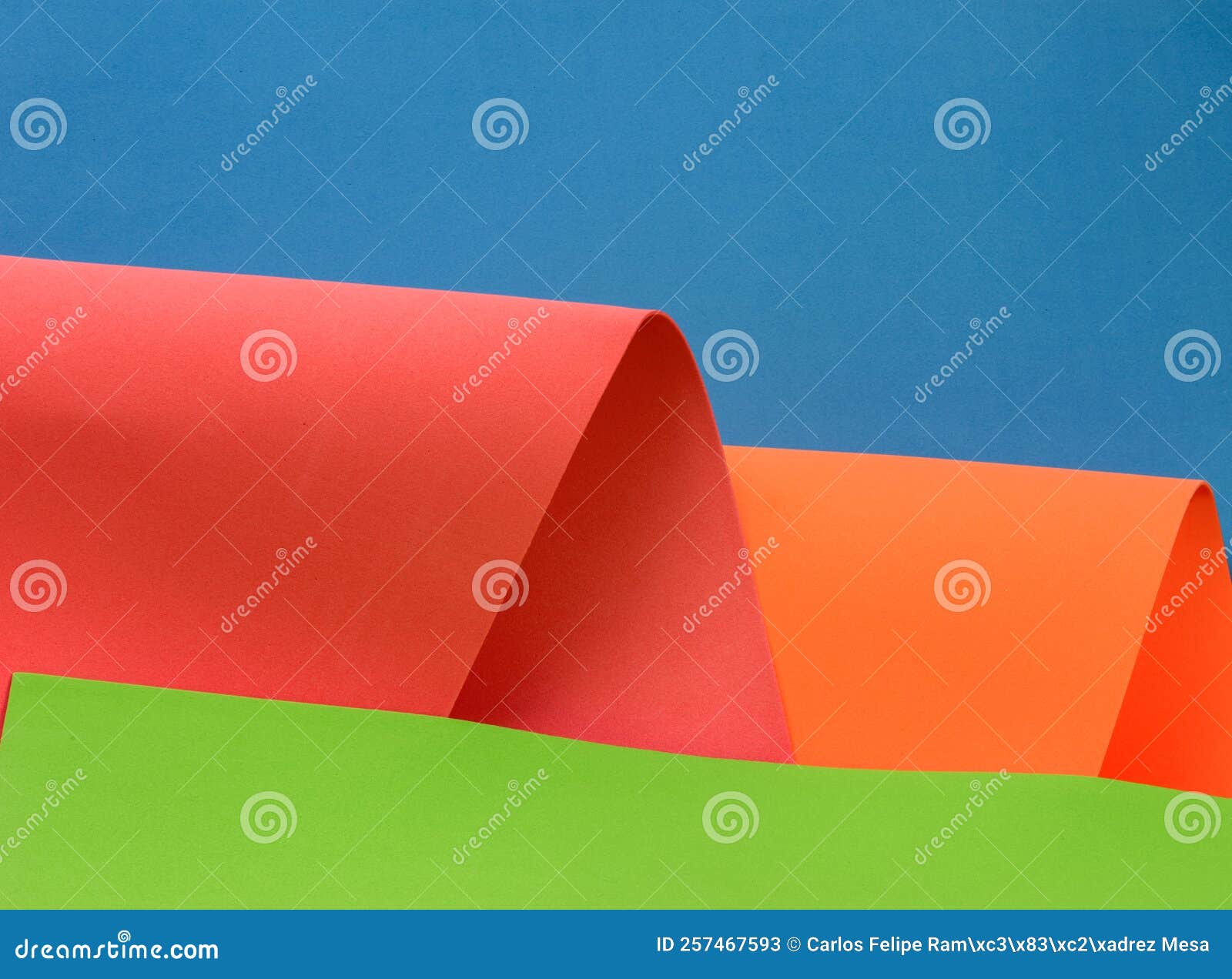 Color Paper Rolls and Bend Texture Background Full of Colors Stock ...