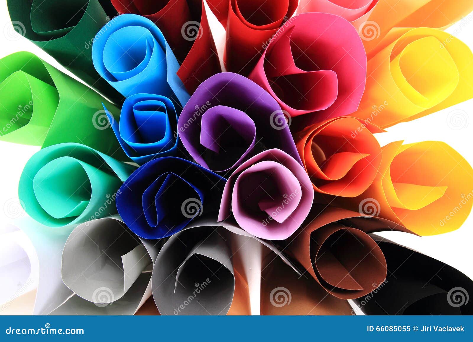 Color paper rolls stock image. Image of sheet, graphic - 66085055