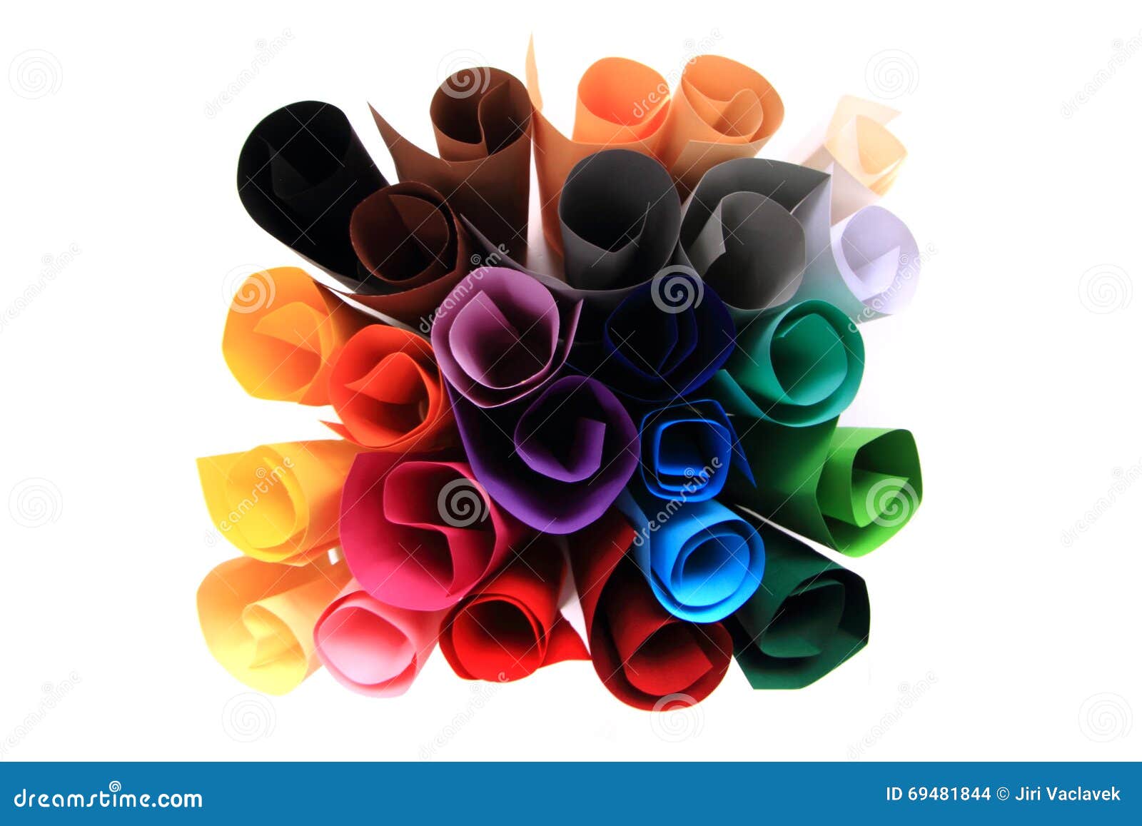 Color paper rolls stock photo. Image of roll, concept - 69481844
