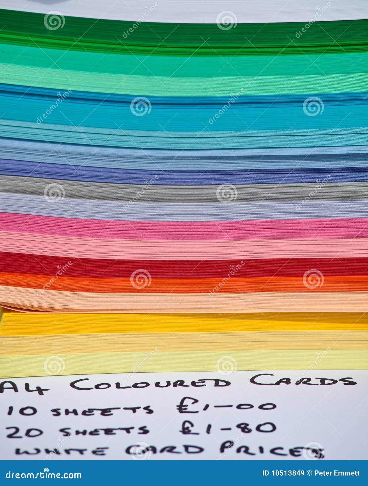 Color paper stack stock image. Image of colored, business - 10513849