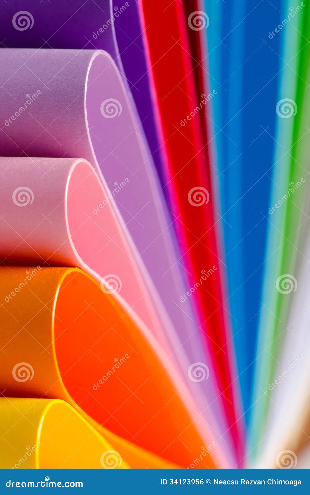 Color paper stock photo. Image of curl, variety, yellow - 34123956