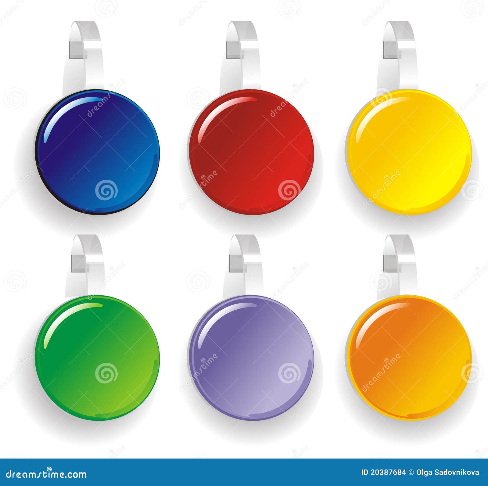 Color Paper wobbler stock vector. Illustration of rhombus - 20387684