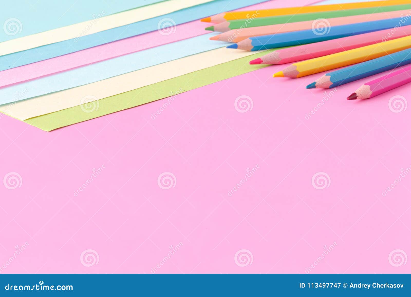 Color Papers Geometry Flat Composition Background Stock Image - Image ...