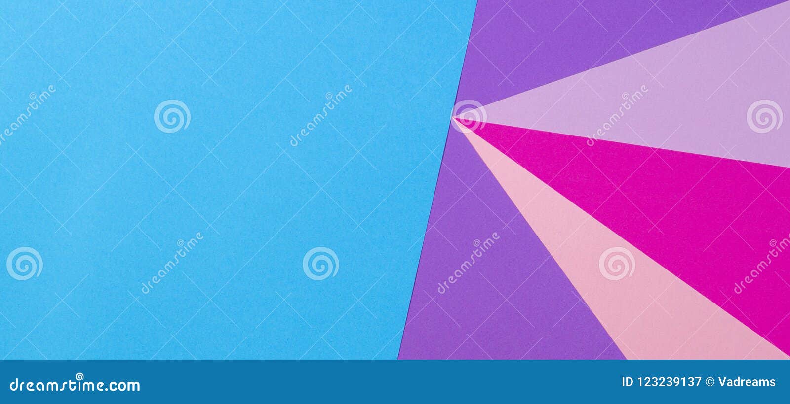 Color Papers Geometry Flat Composition Background with Violet and Blue ...