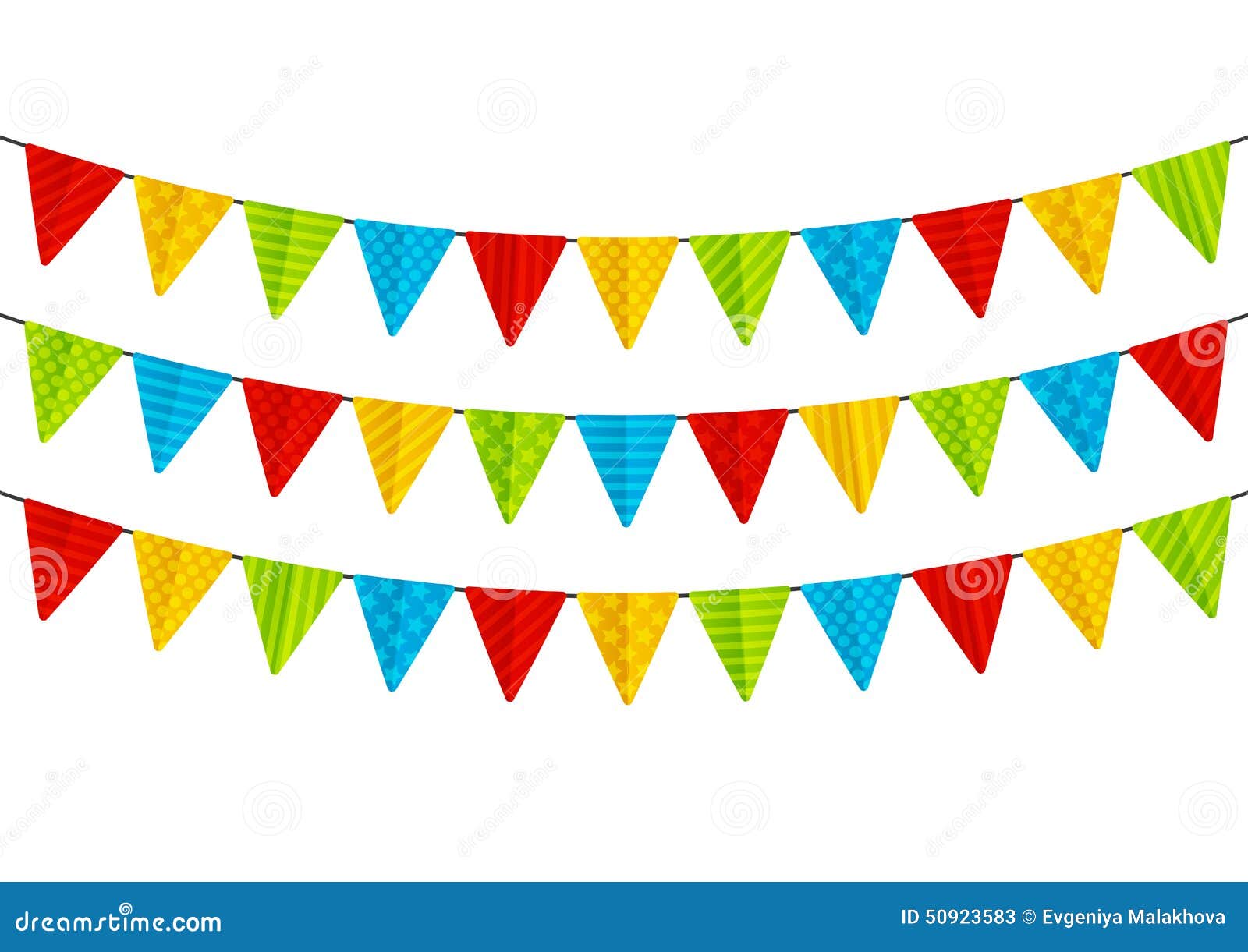 Color party flags stock vector. Illustration of design - 50923583