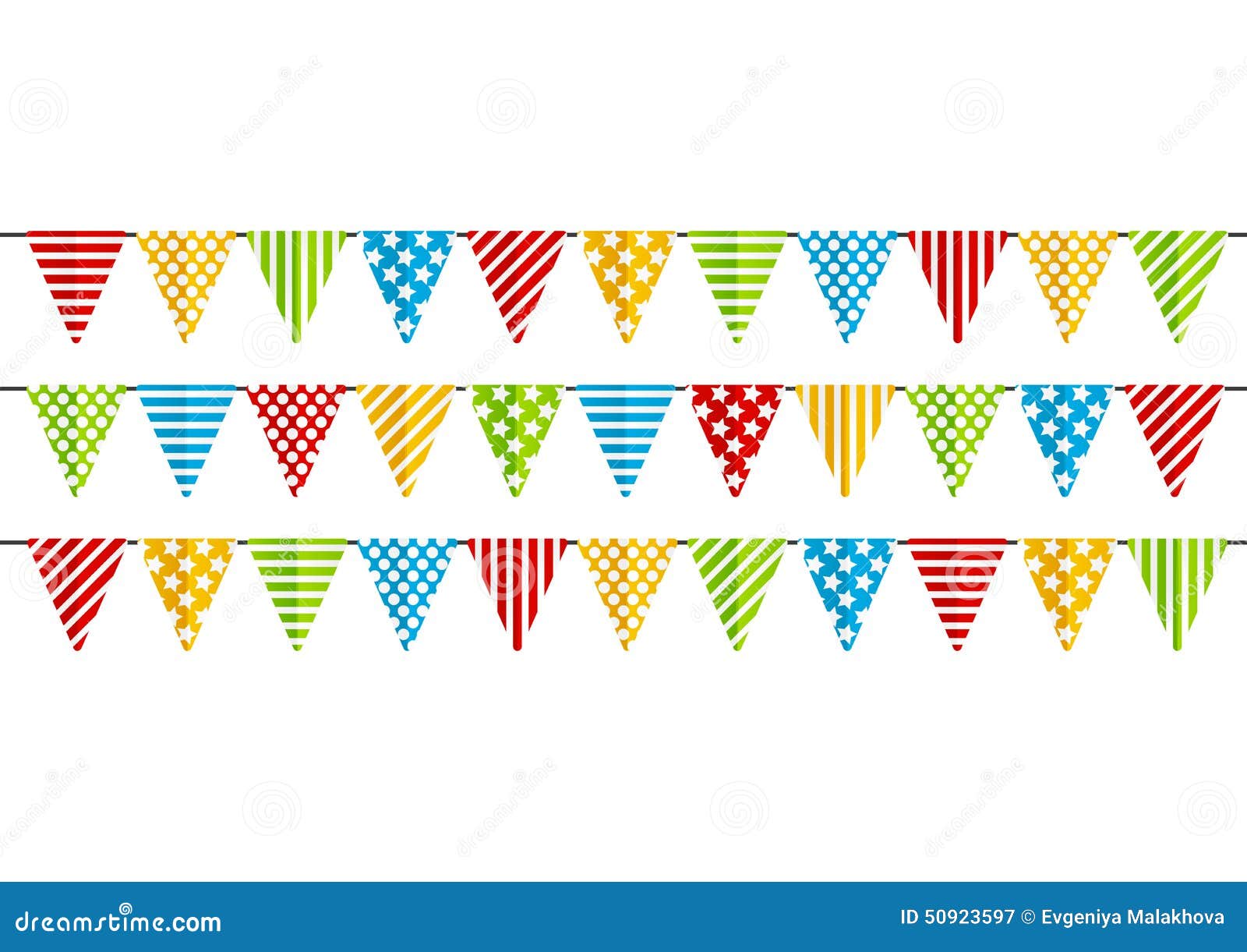 Color party flags stock vector. Illustration of decorative - 50923597