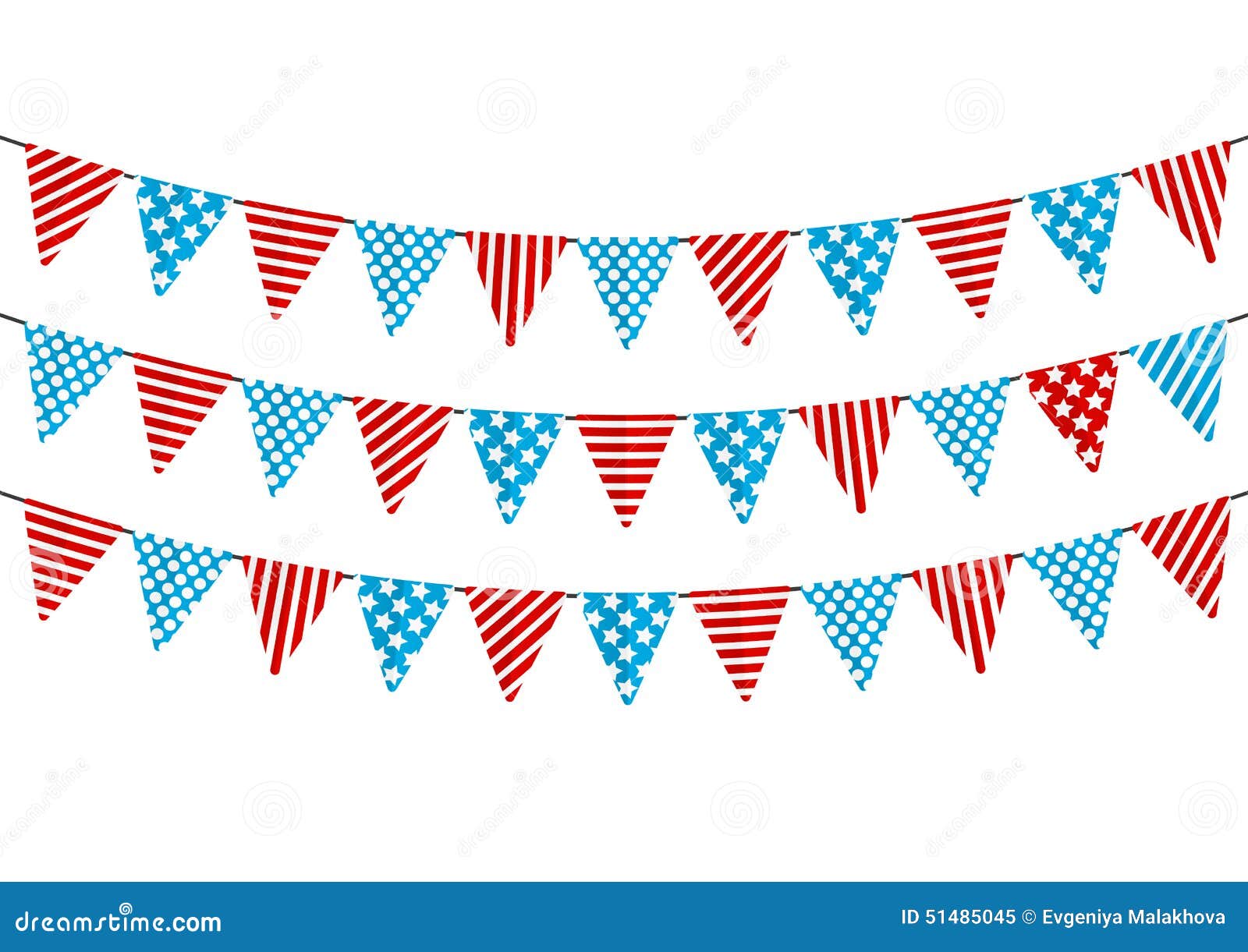 Color party flags isolated stock vector. Illustration of colorful ...