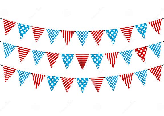 Color party flags isolated stock vector. Illustration of colorful ...