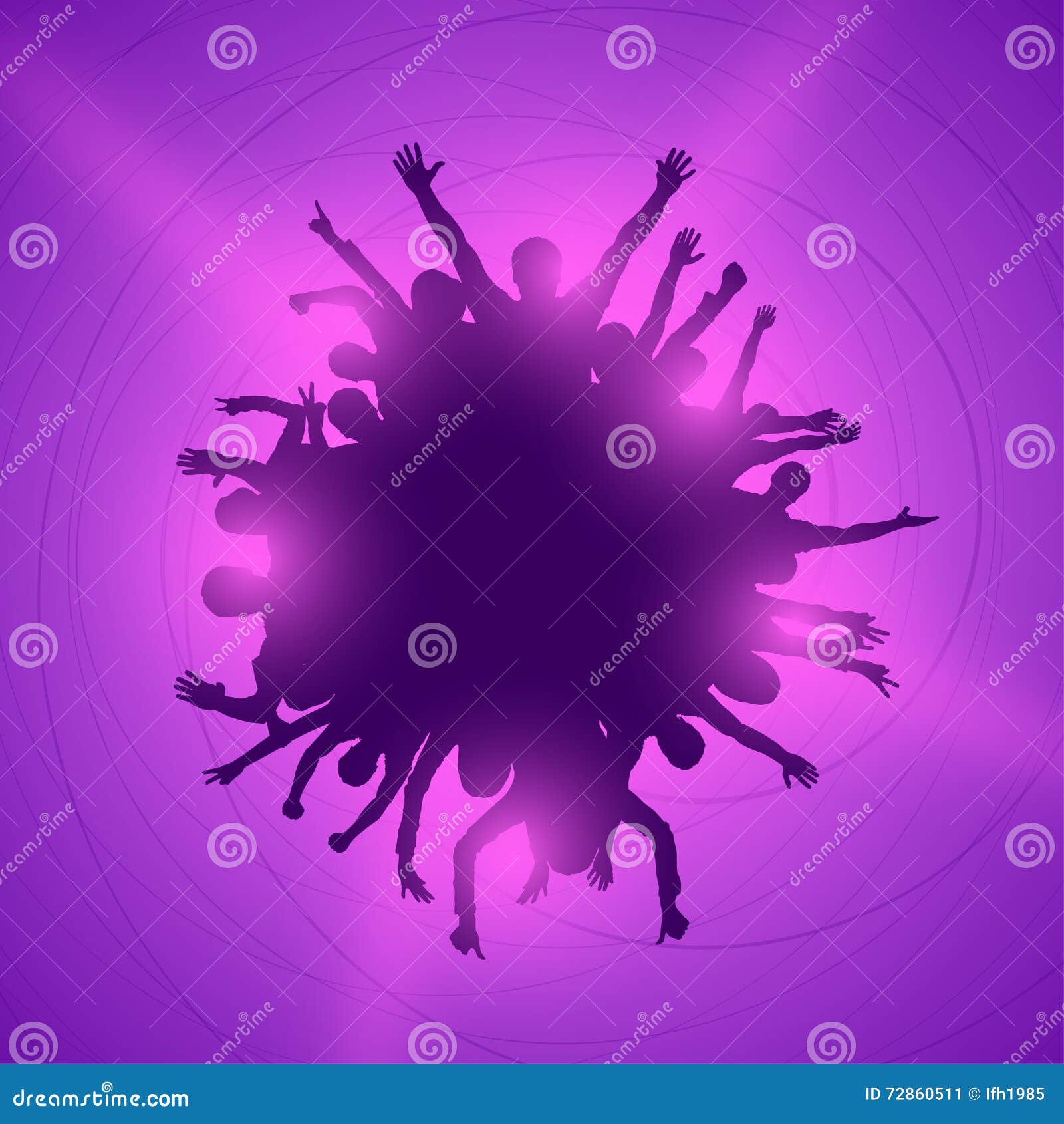 Color party 03 stock vector. Illustration of crowd, clubbing - 72860511