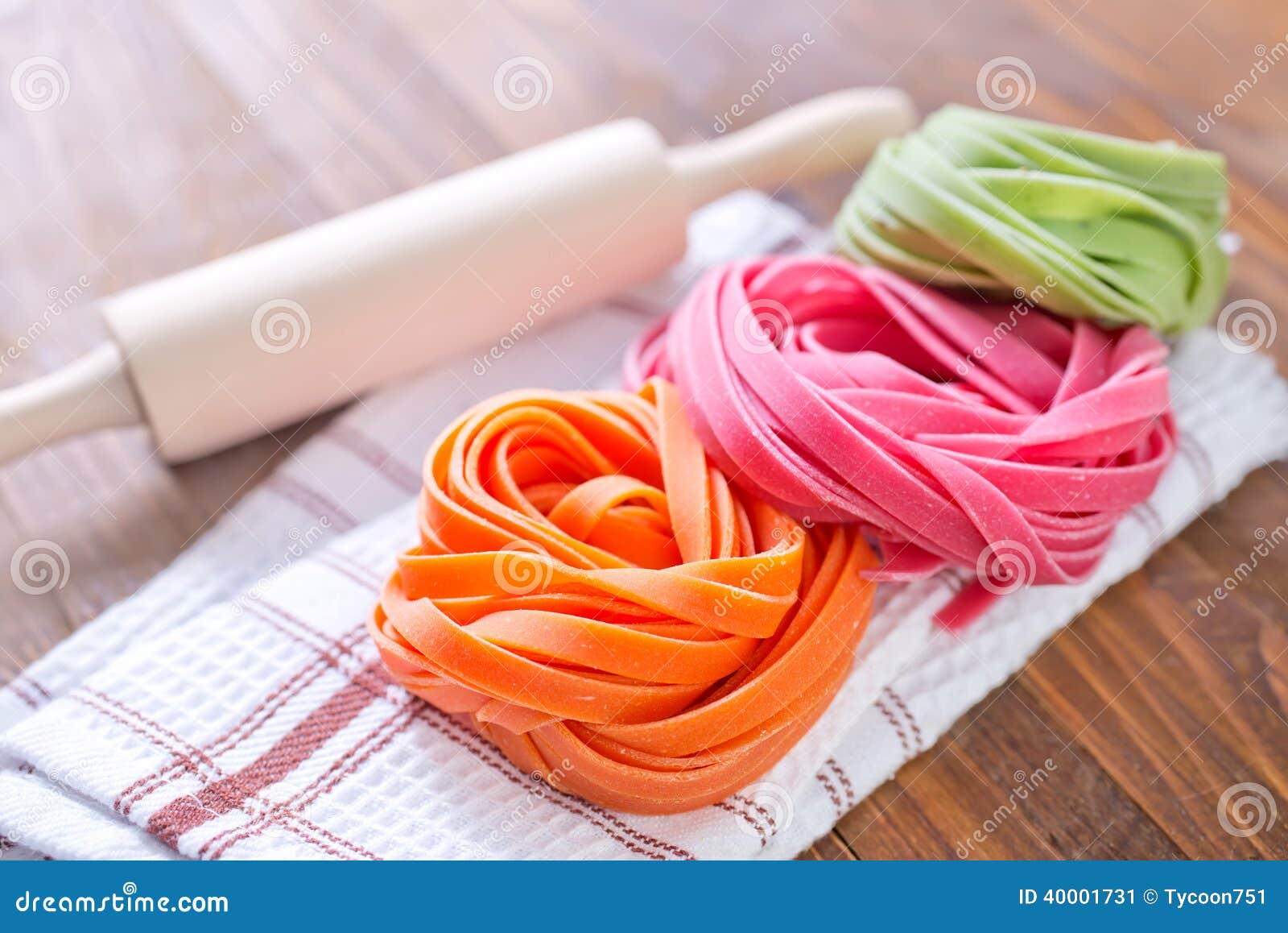 Color pasta stock image. Image of prepare, noodle, nest - 40001731