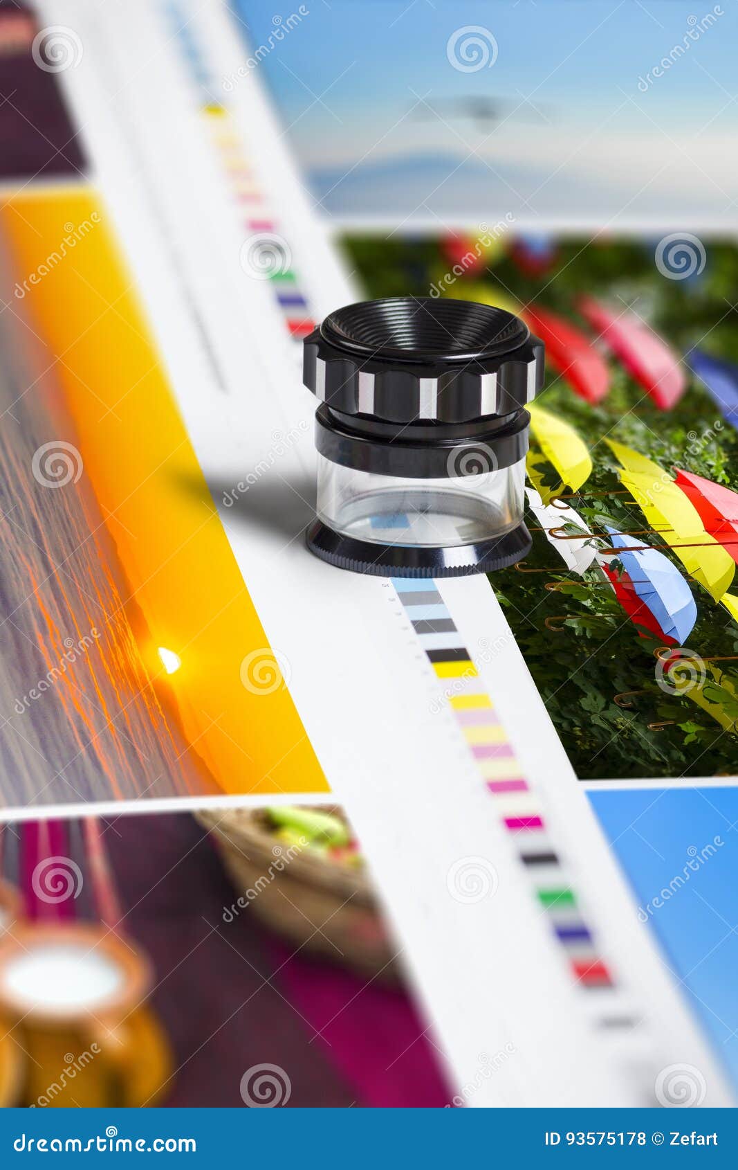 Color Patch Bars on Offset Print Sheet Stock Photo - Image of cmyk ...