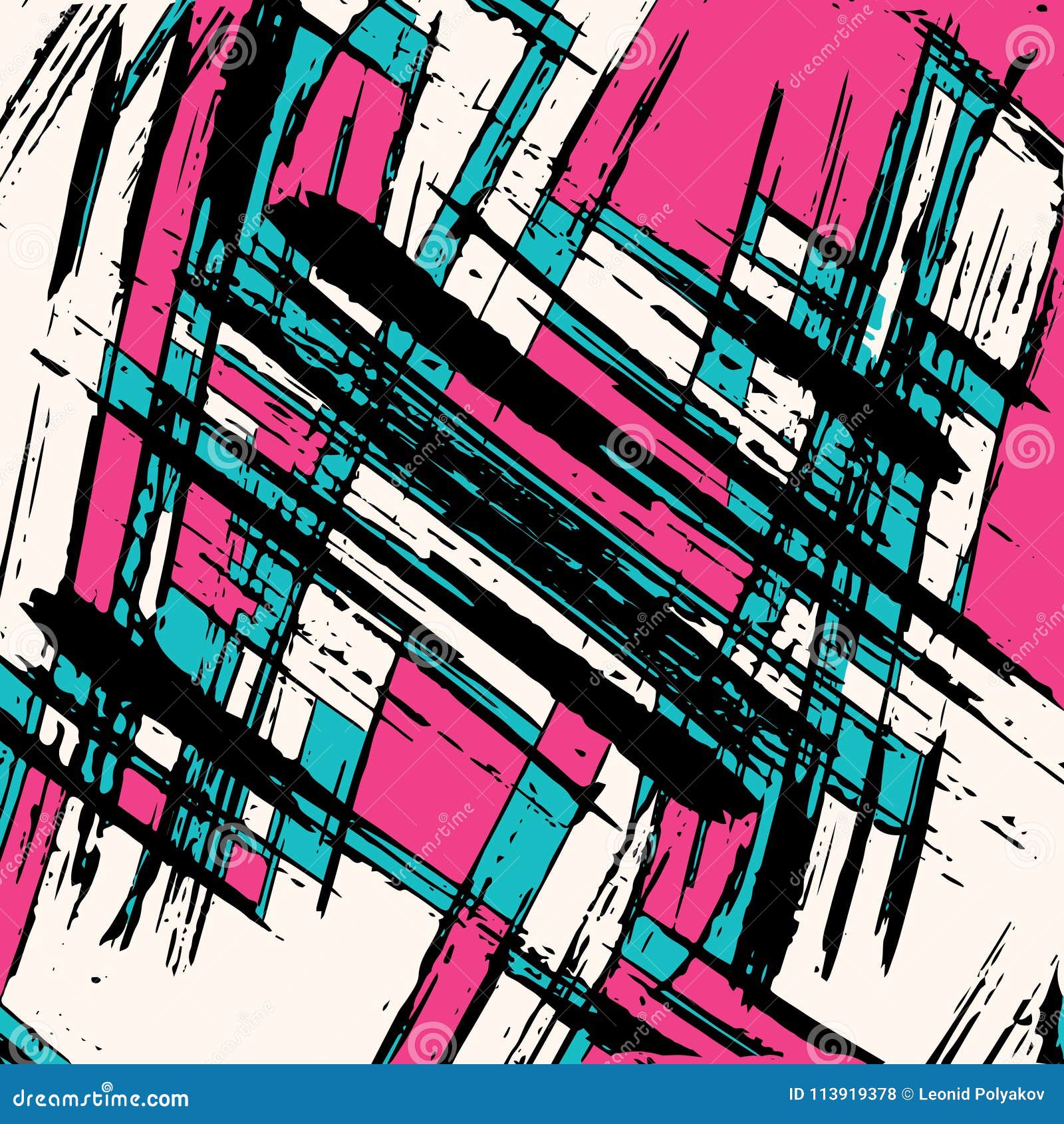 Abstract Color Pattern in Graffiti Style Quality Vector Illustration ...