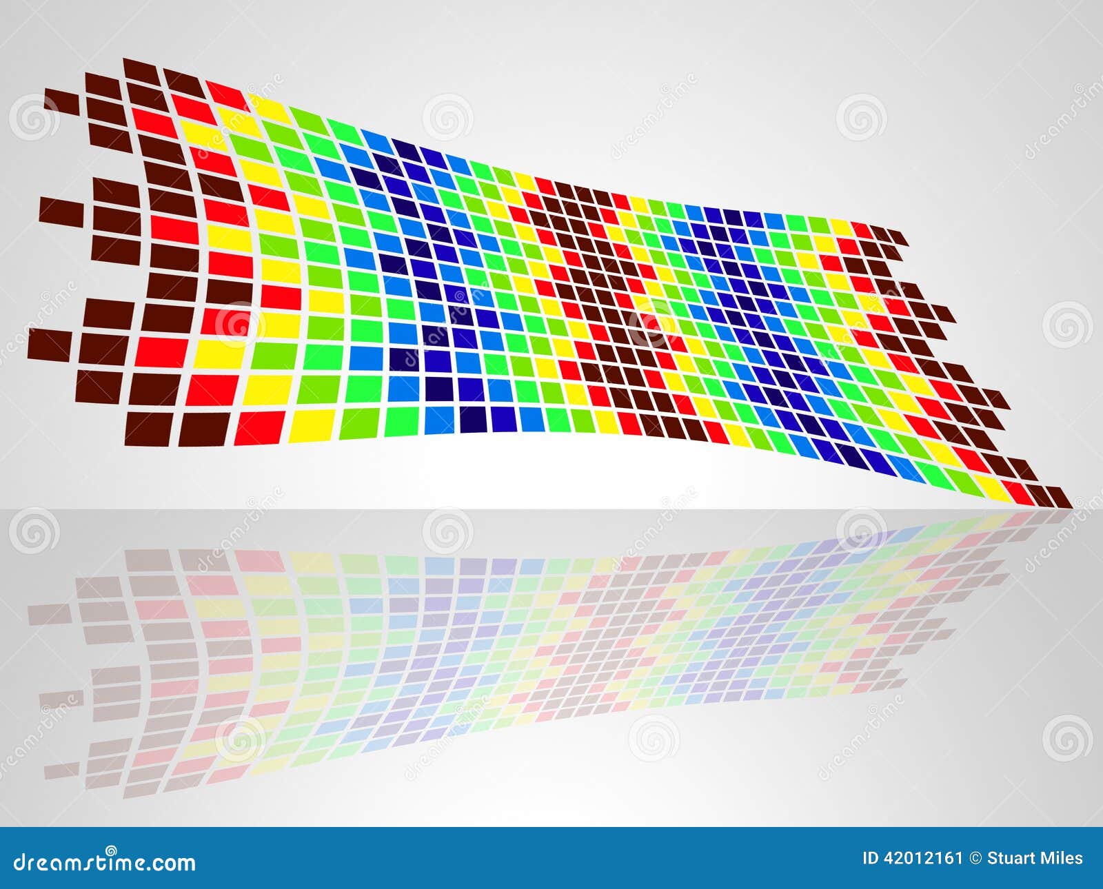 Color Pattern Indicates Decorative Squares and Blocks Stock ...